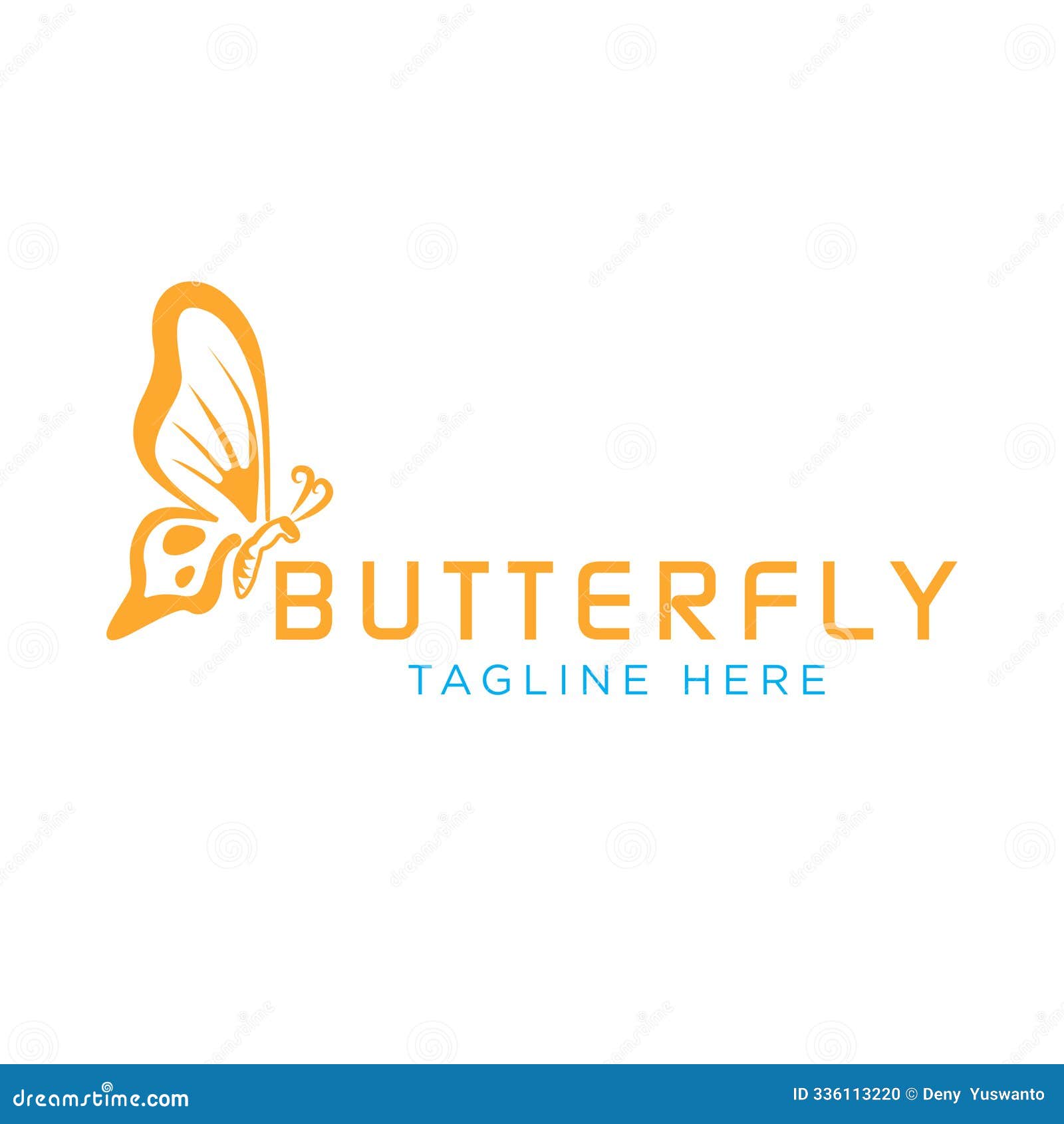 Logo buterfly stock illustration. Illustration of line - 336113220
