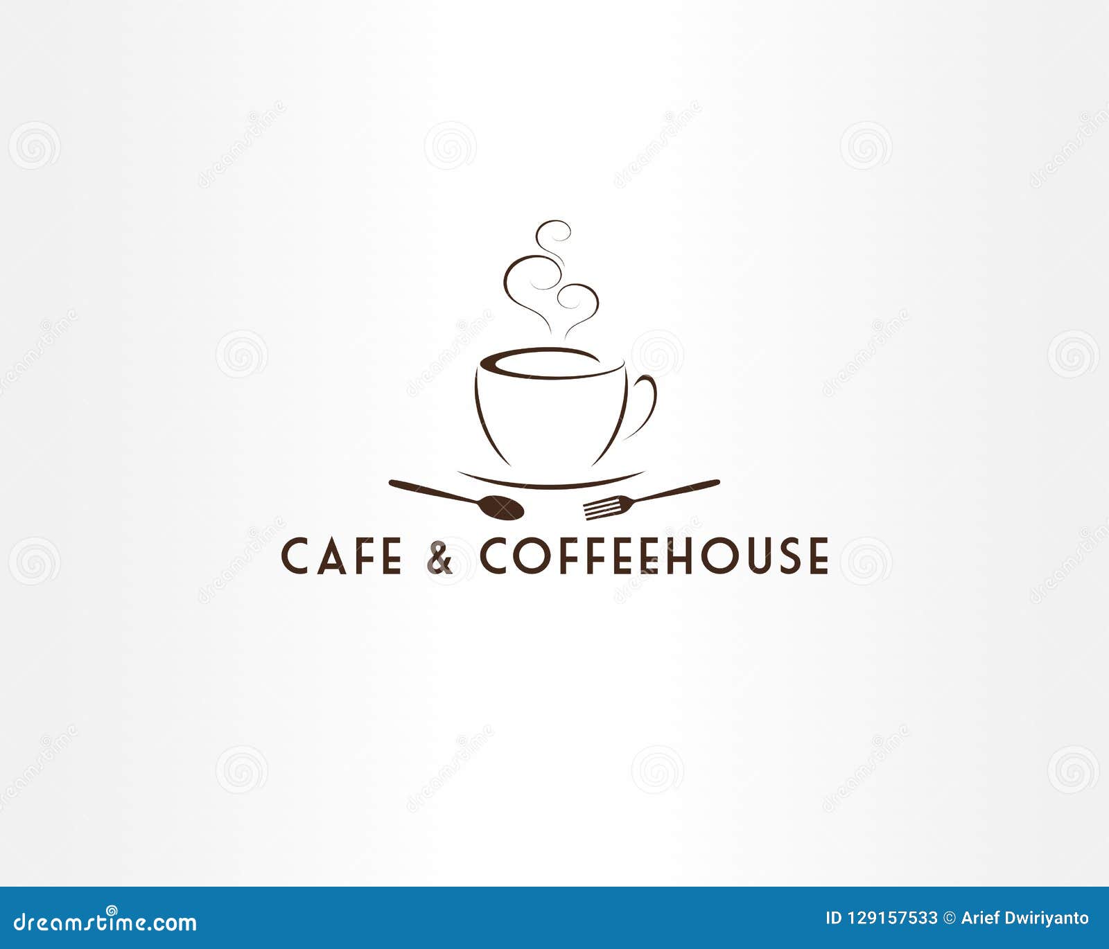 Logo for Cafe and Coffee House Stock Vector - Illustration of cafe ...