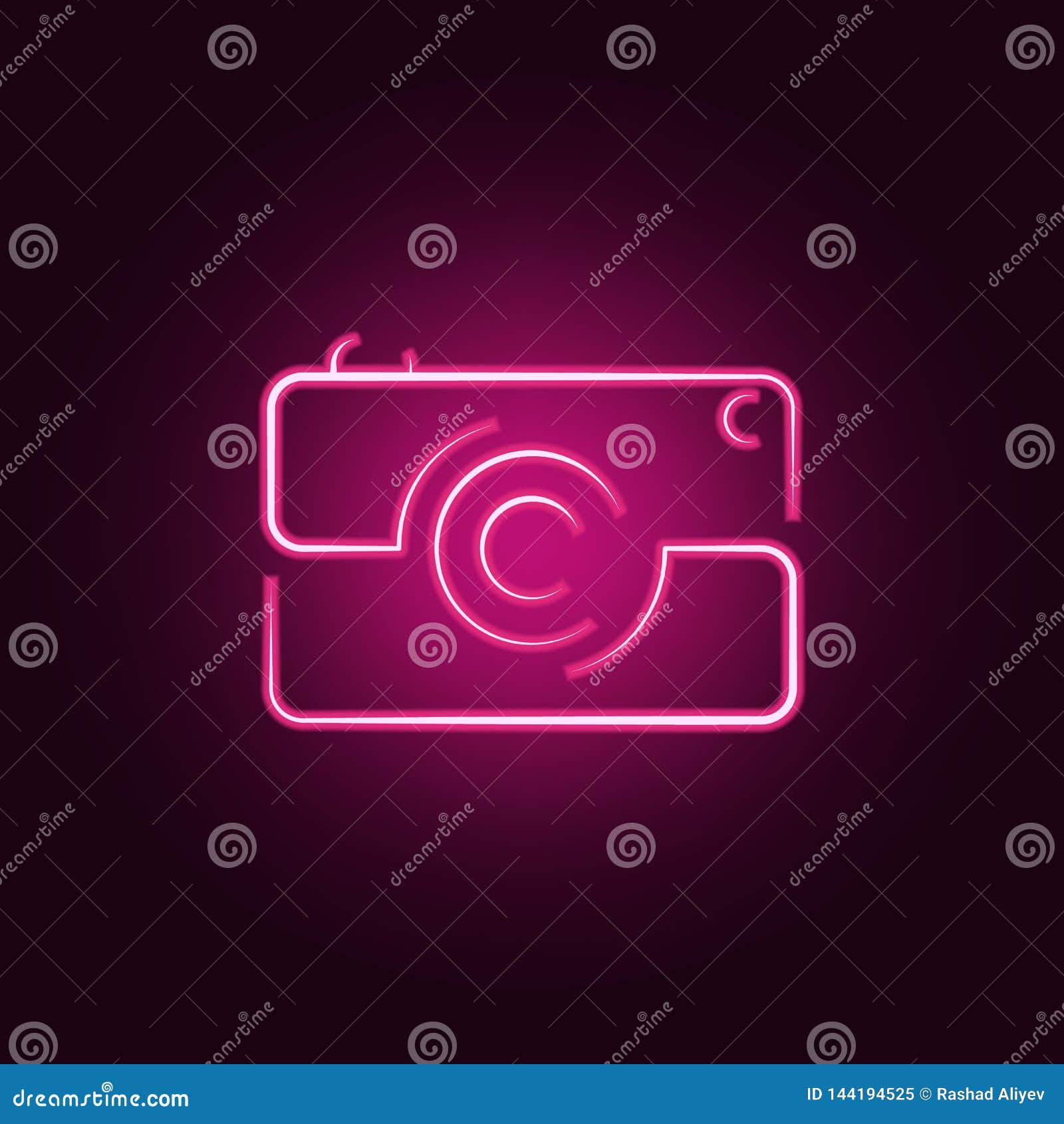 Logo Camera Icon. Elements of Photo in Neon Style Icons Stock ...