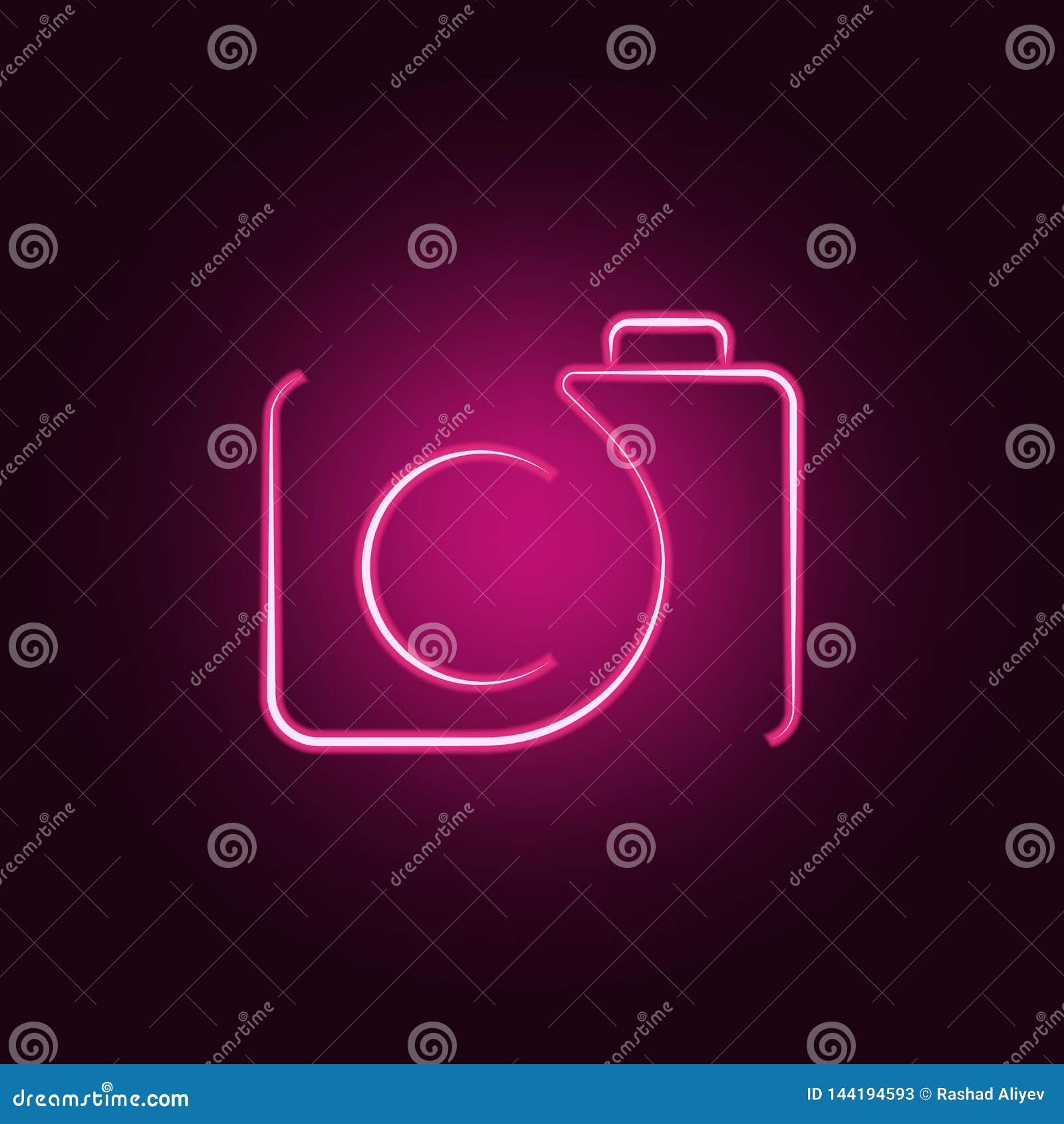 Logo Camera Icon. Elements of Photo in Neon Style Icons Stock ...