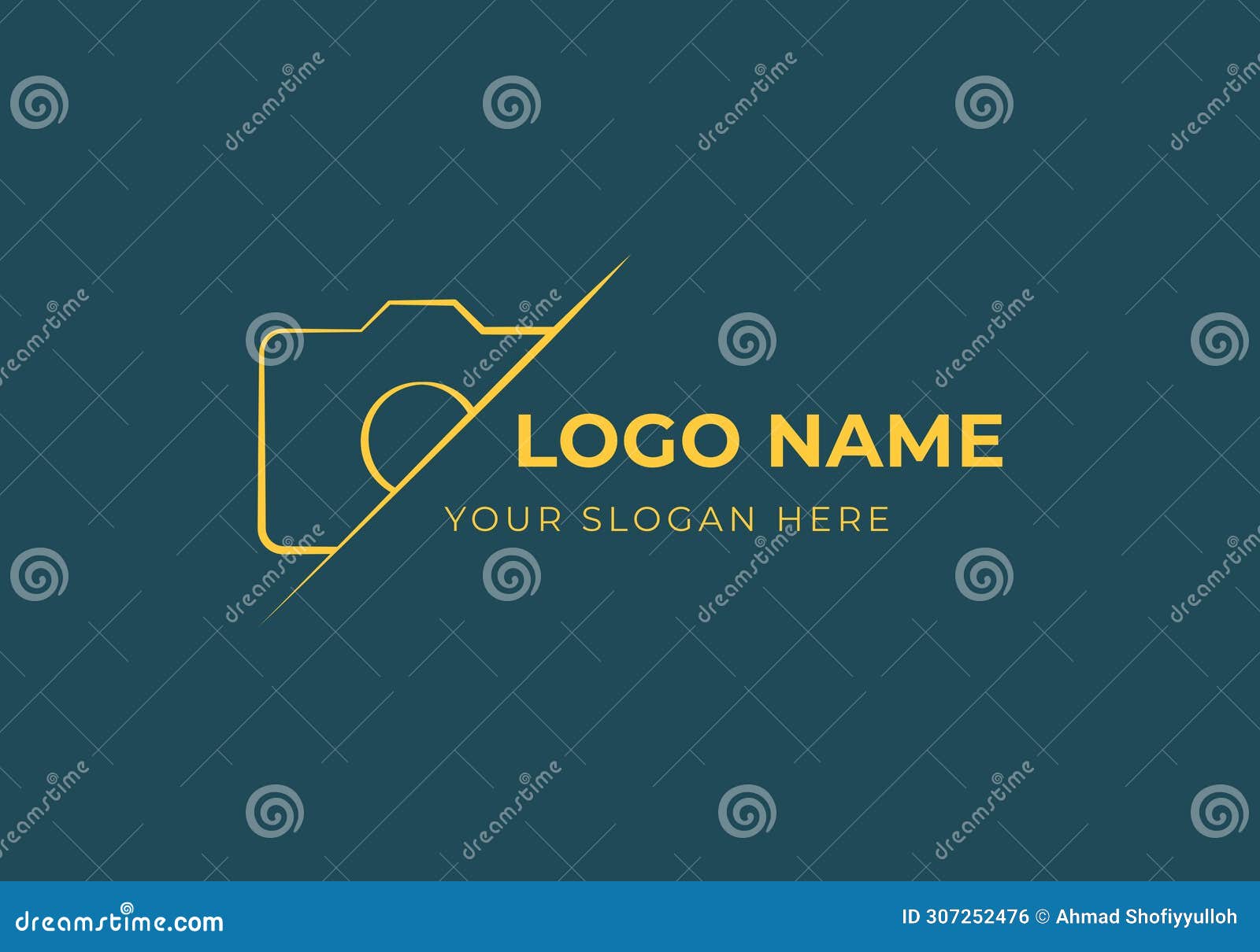 Logo Camera Slash. Handrawn Logo Stock Vector - Illustration of film ...