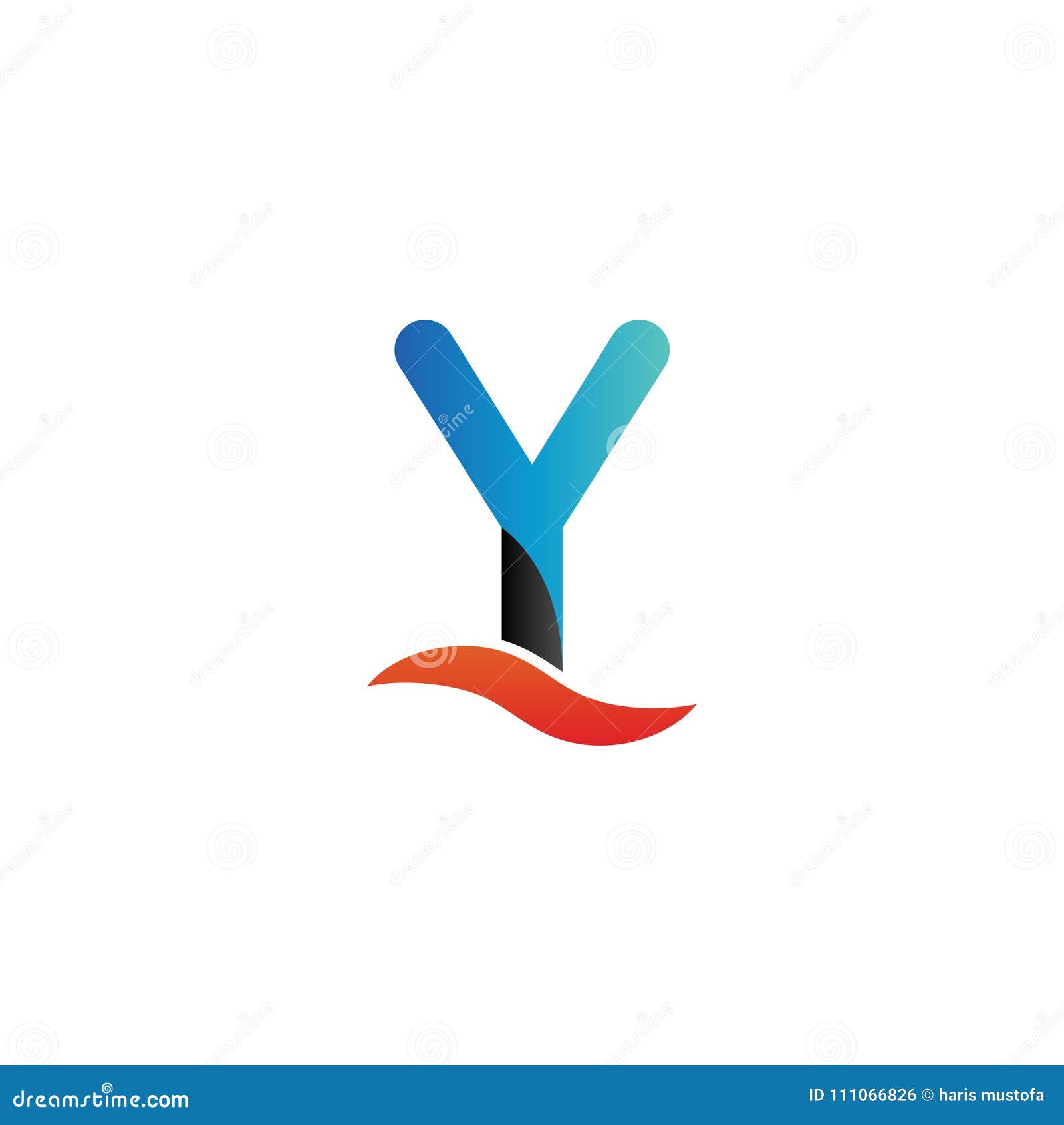 Wavy Alphabet Logo Graphic Template Vector Stock Vector - Illustration ...