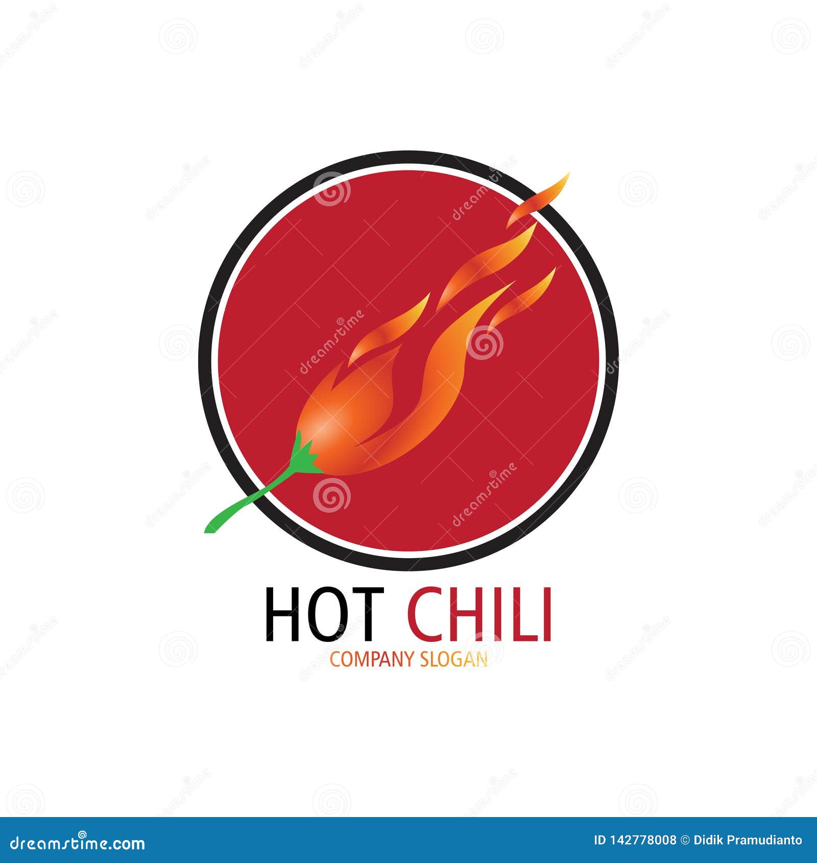 Hot chili logo stock vector. Illustration of ingredient - 142778008