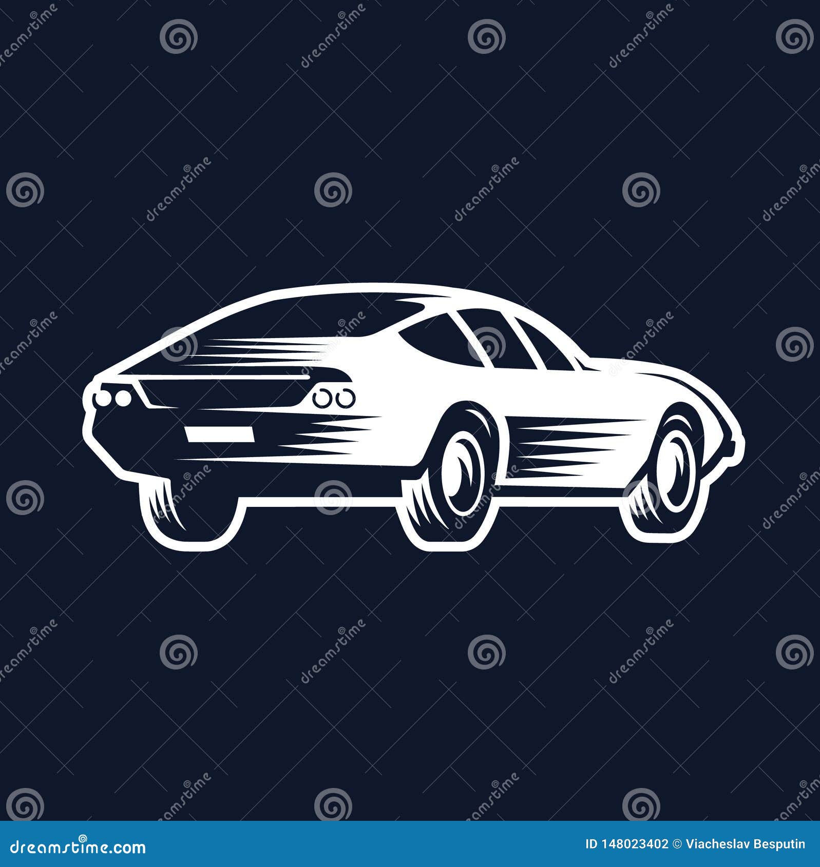 Car Back View Vector
