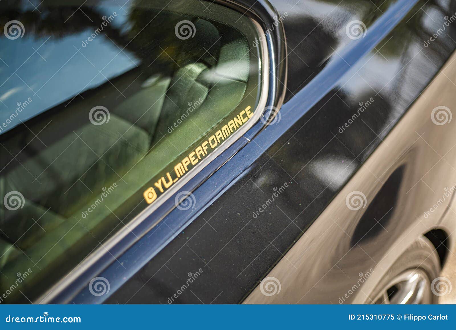 Logo on the car window 4 editorial image. Image of automotive - 215310775