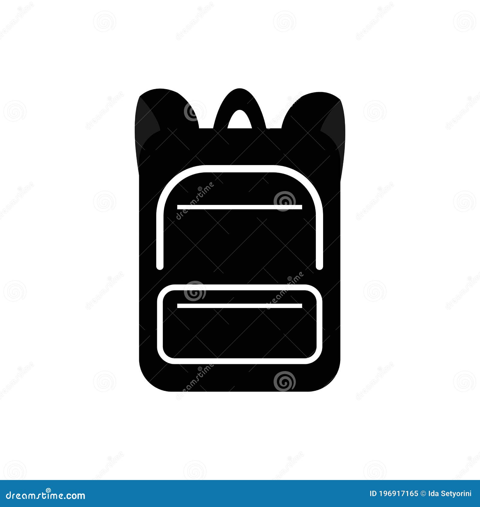 Logo cartable illustration de vecteur. Illustration du bagages - 196917165