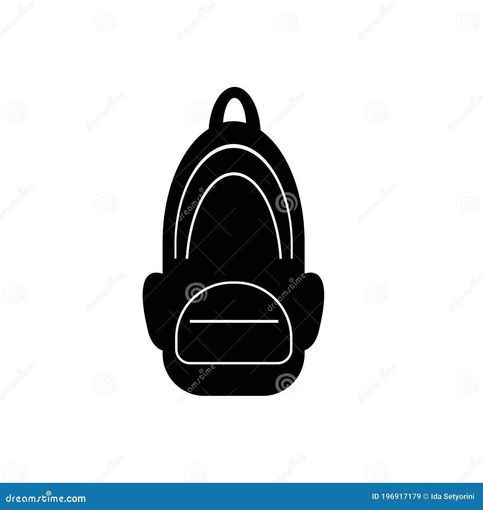 Logo cartable illustration de vecteur. Illustration of école - 196917179