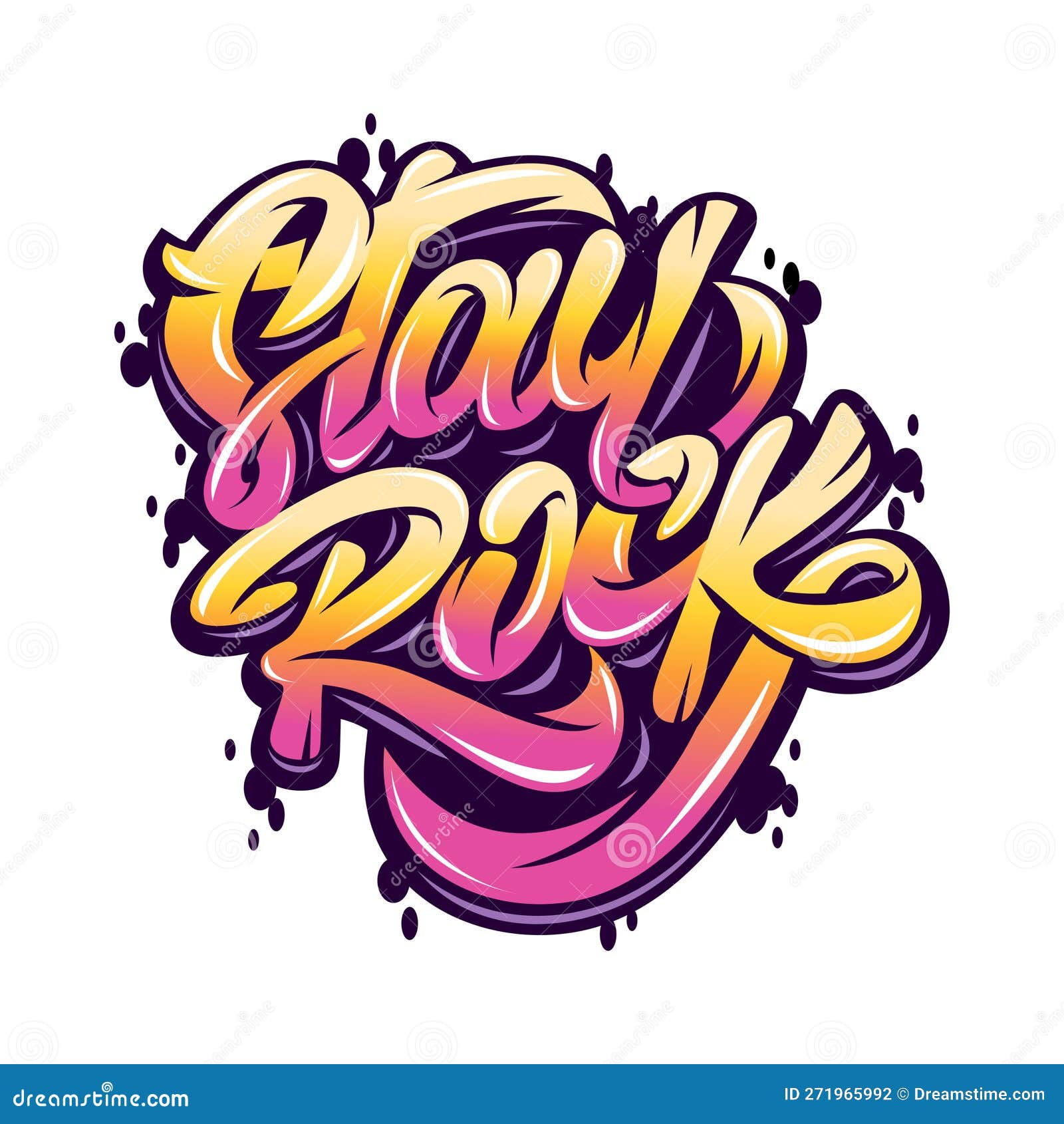Logo lettering stay rock stock vector. Illustration of diagram - 271965992