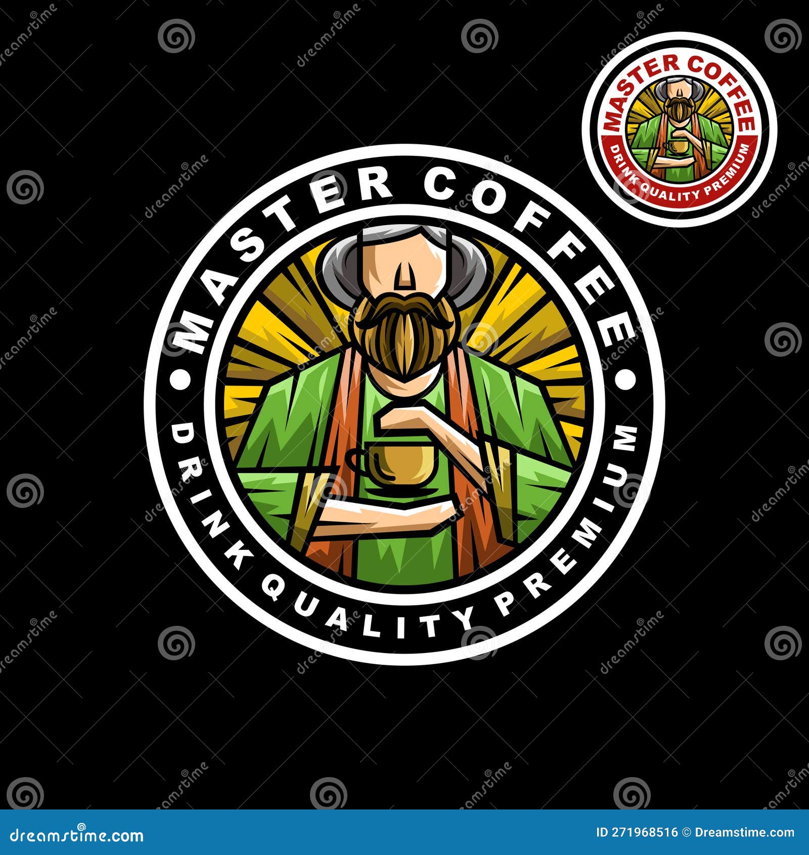 Logo Master Coffee Vector stock vector. Illustration of master - 271968516