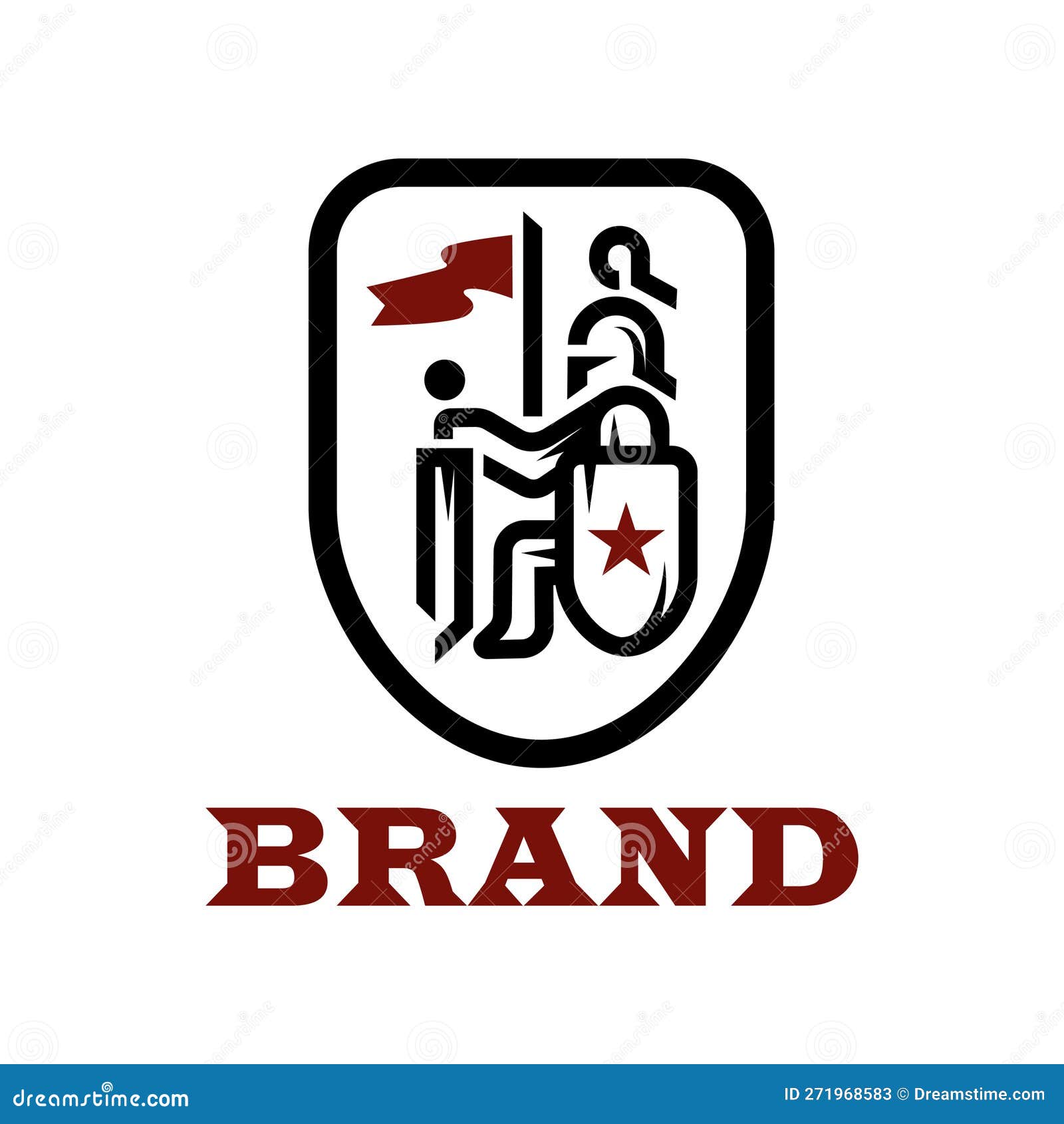 Logo Royal Guard stock illustration. Illustration of line - 271968583