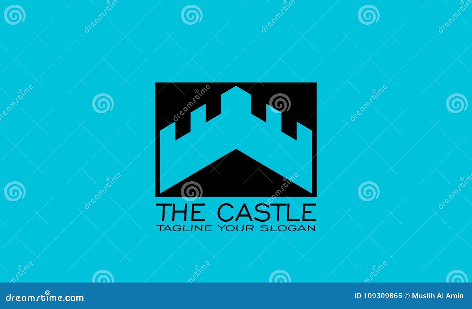 Castle Logo Vector Design. Icon Illustration Graphic Design. Stock ...