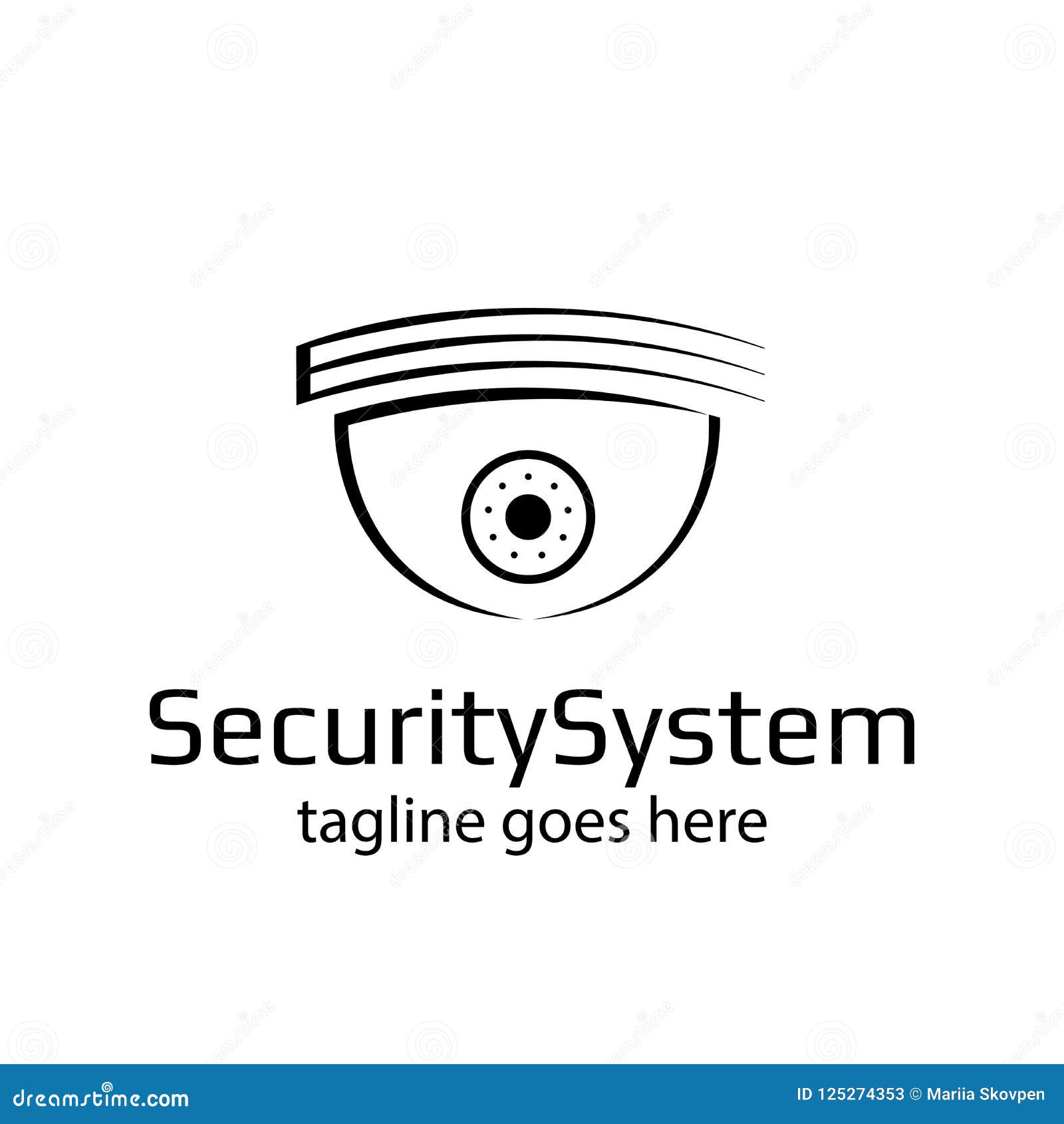 Logo CCTV Camera, Security System, Vector Illustration Stock Vector ...