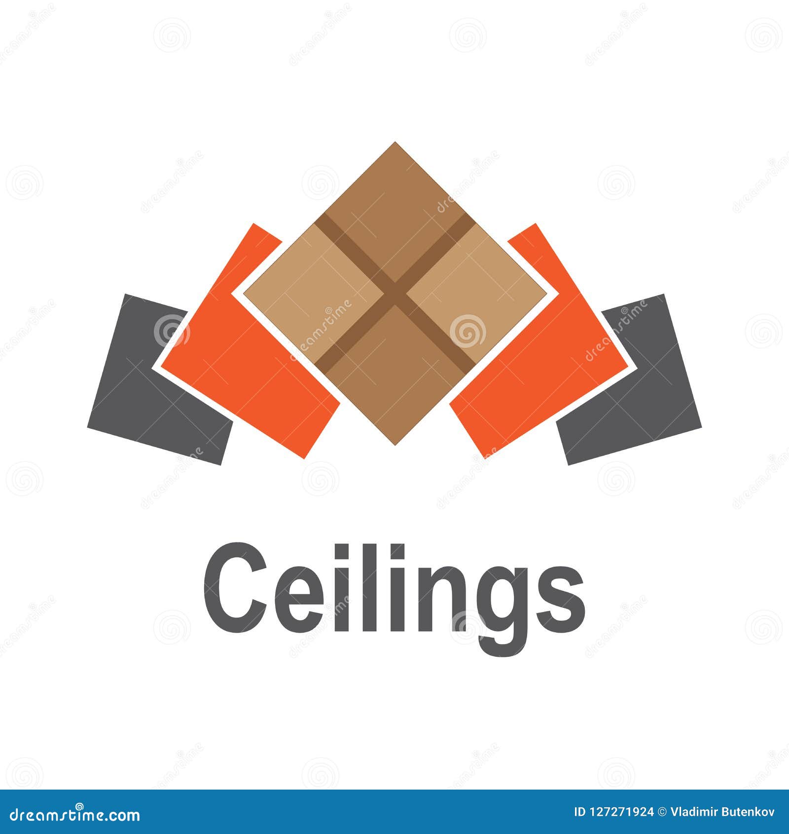 The Logo of the Ceilings, Floors Stock Vector - Illustration of ...