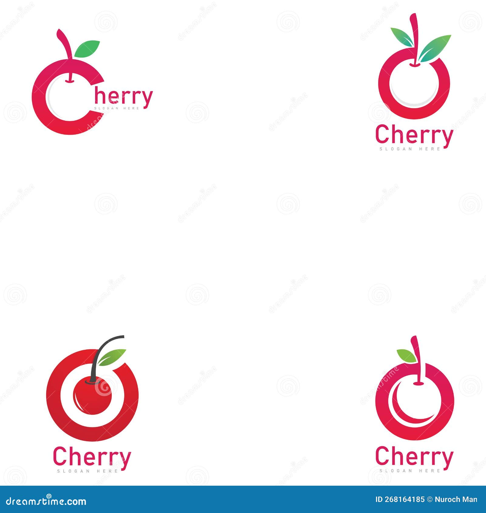 Logo Cerise Fruit Frais Symbole Vectoriel. Illustration de Vecteur ...