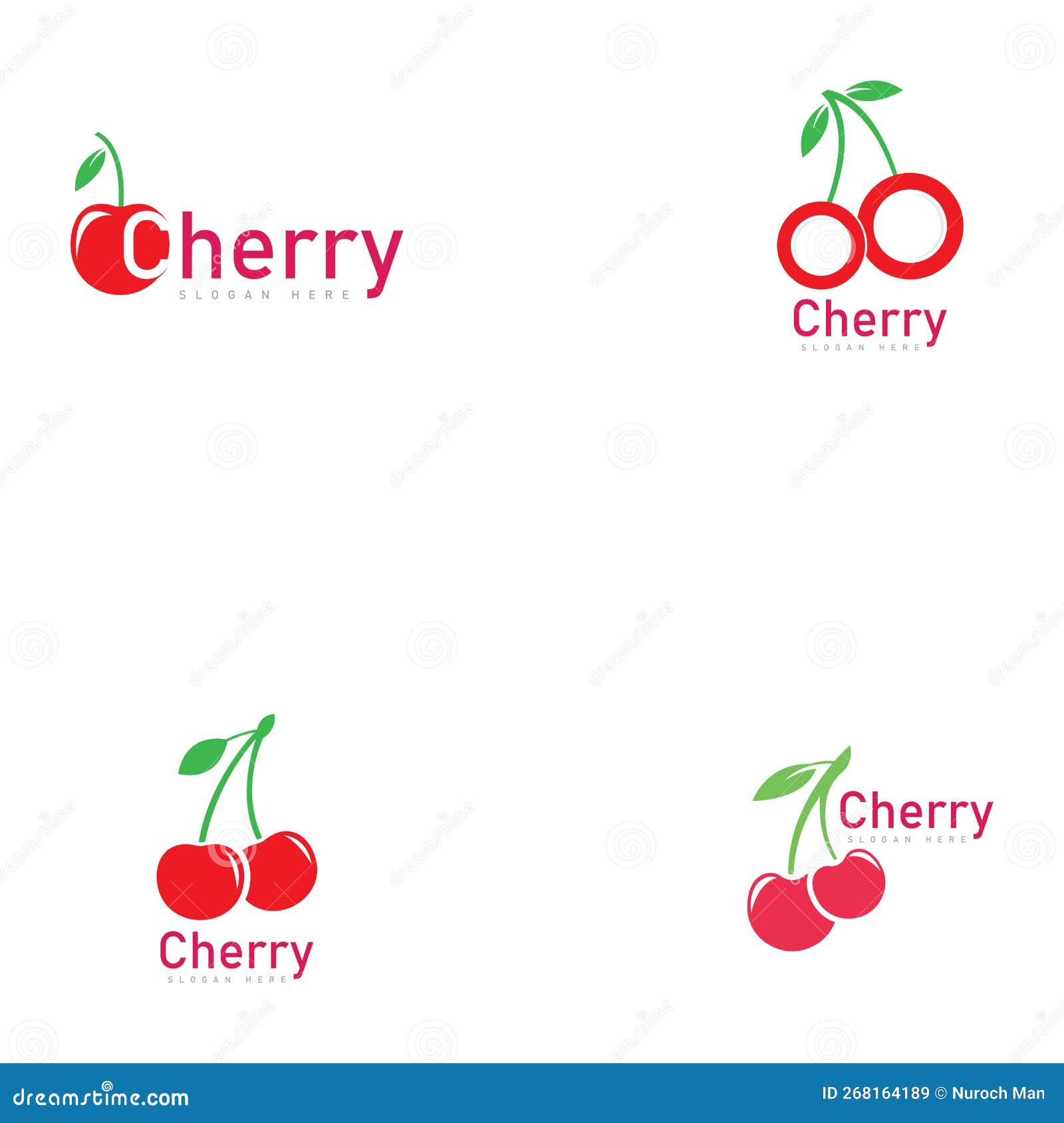 Logo Cerise Fruit Frais Symbole Vectoriel. Illustration de Vecteur ...