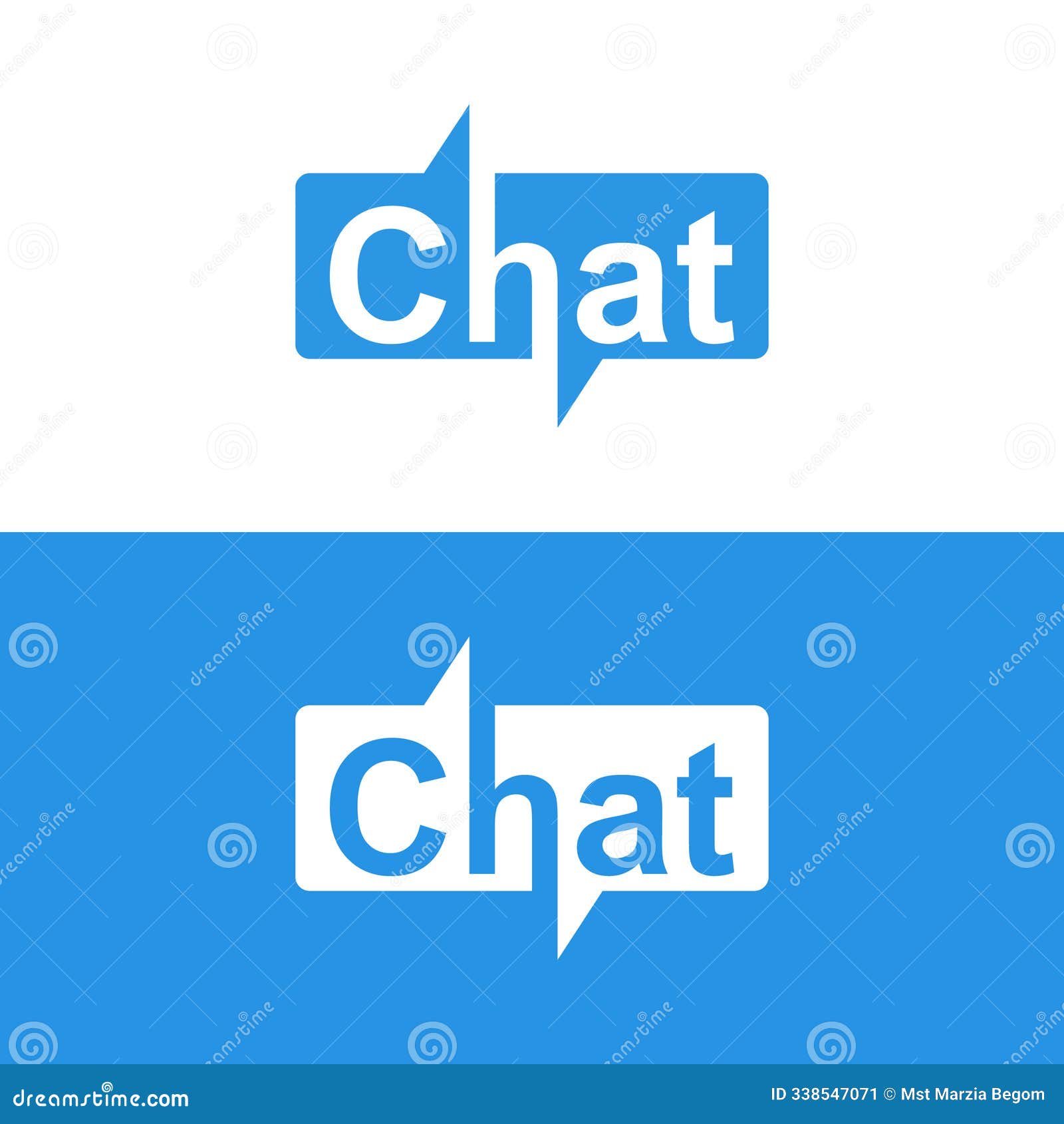 Logo Chat App Vector Design, Talk Logo for Chat Applications Stock ...