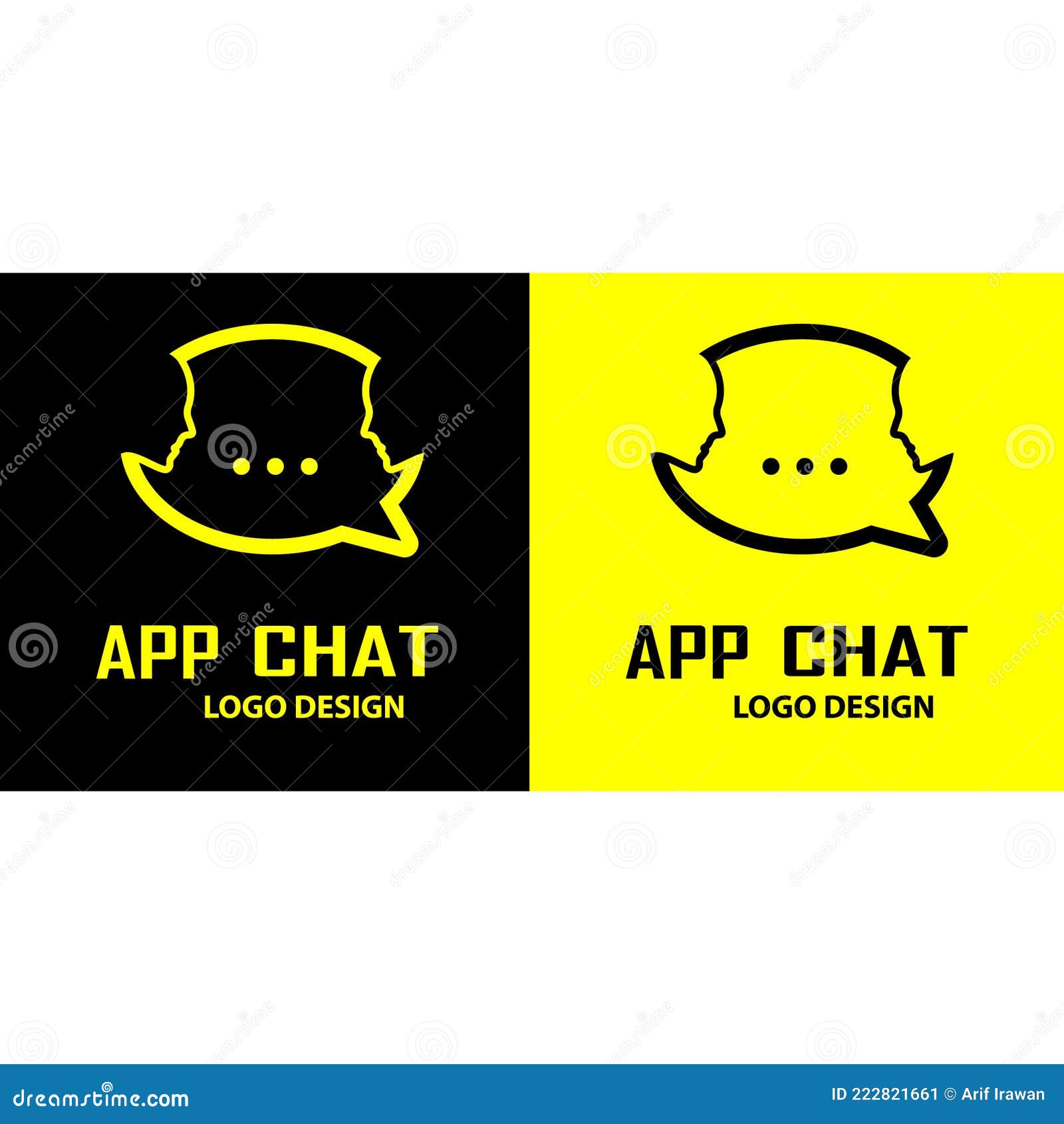 Logo Chatting App Vector Template Design, Talk Logo, Designed for Chat ...
