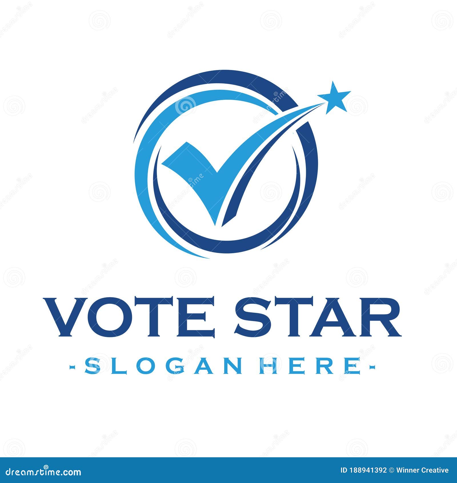 Check Mark and Vote Logo Vector Stock Vector - Illustration of arrow ...