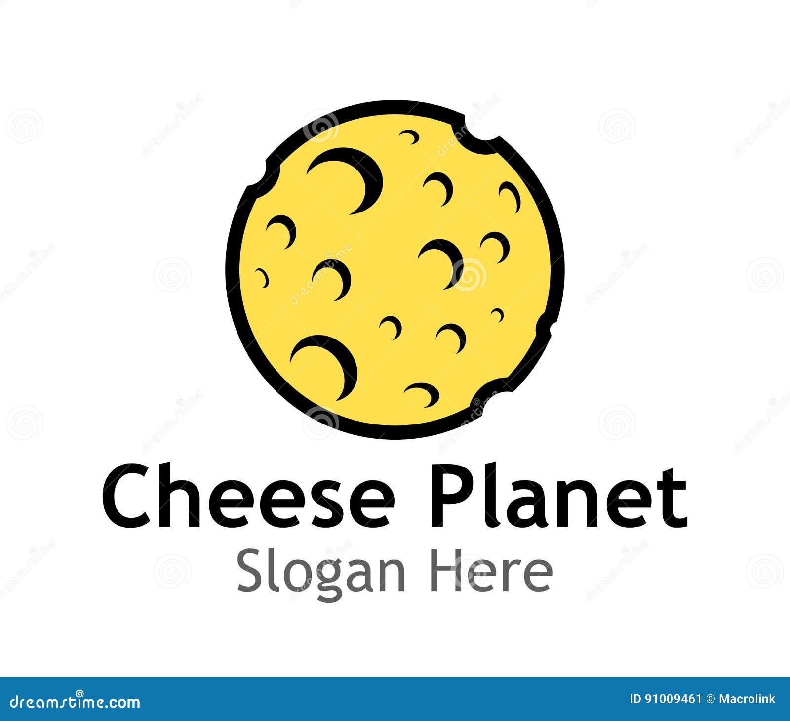 Logo of Cheese Planet stock vector. Illustration of circle - 91009461