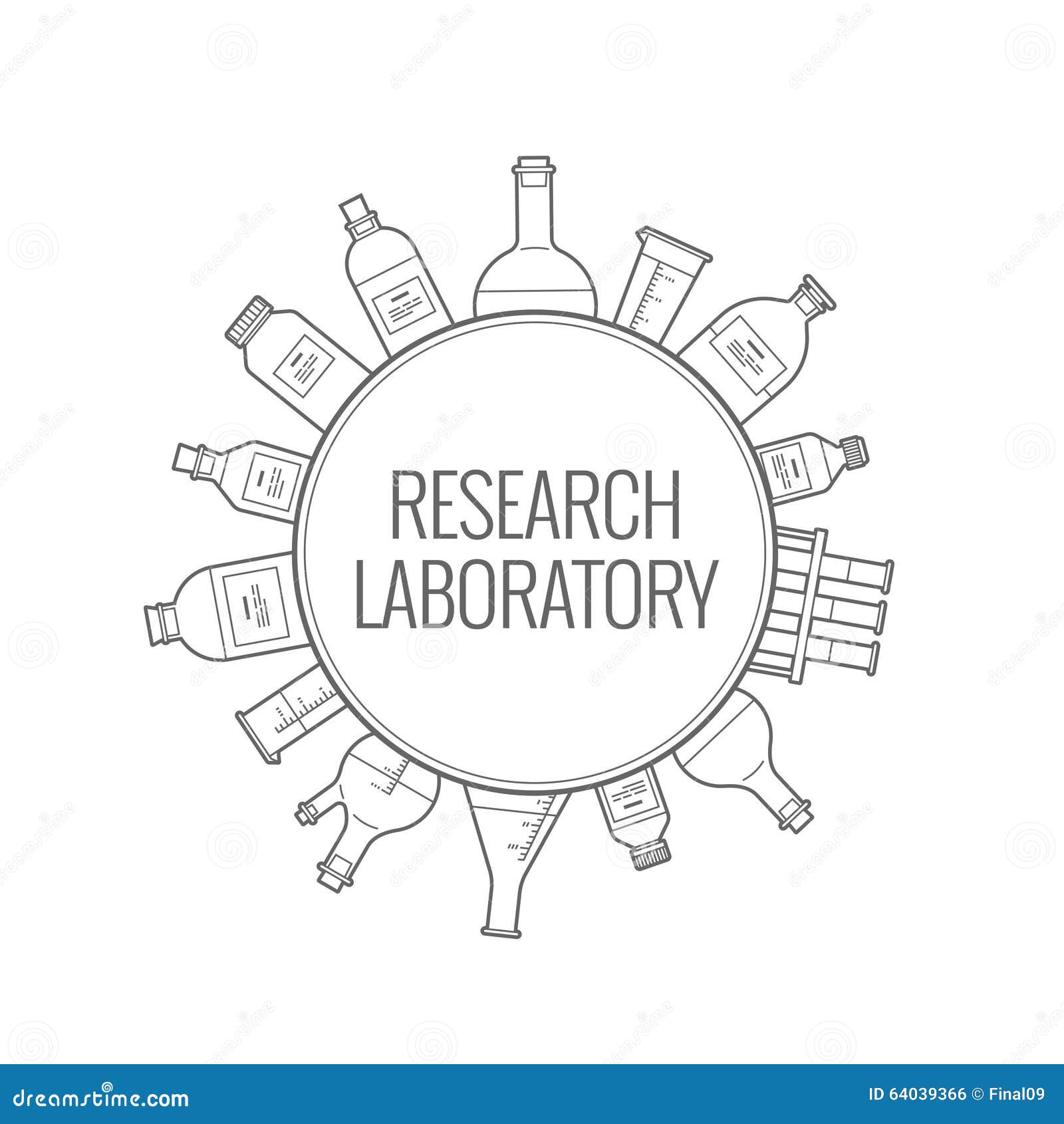 Logo Chemical Research Laboratory Ilustración del Vector - Ilustración ...