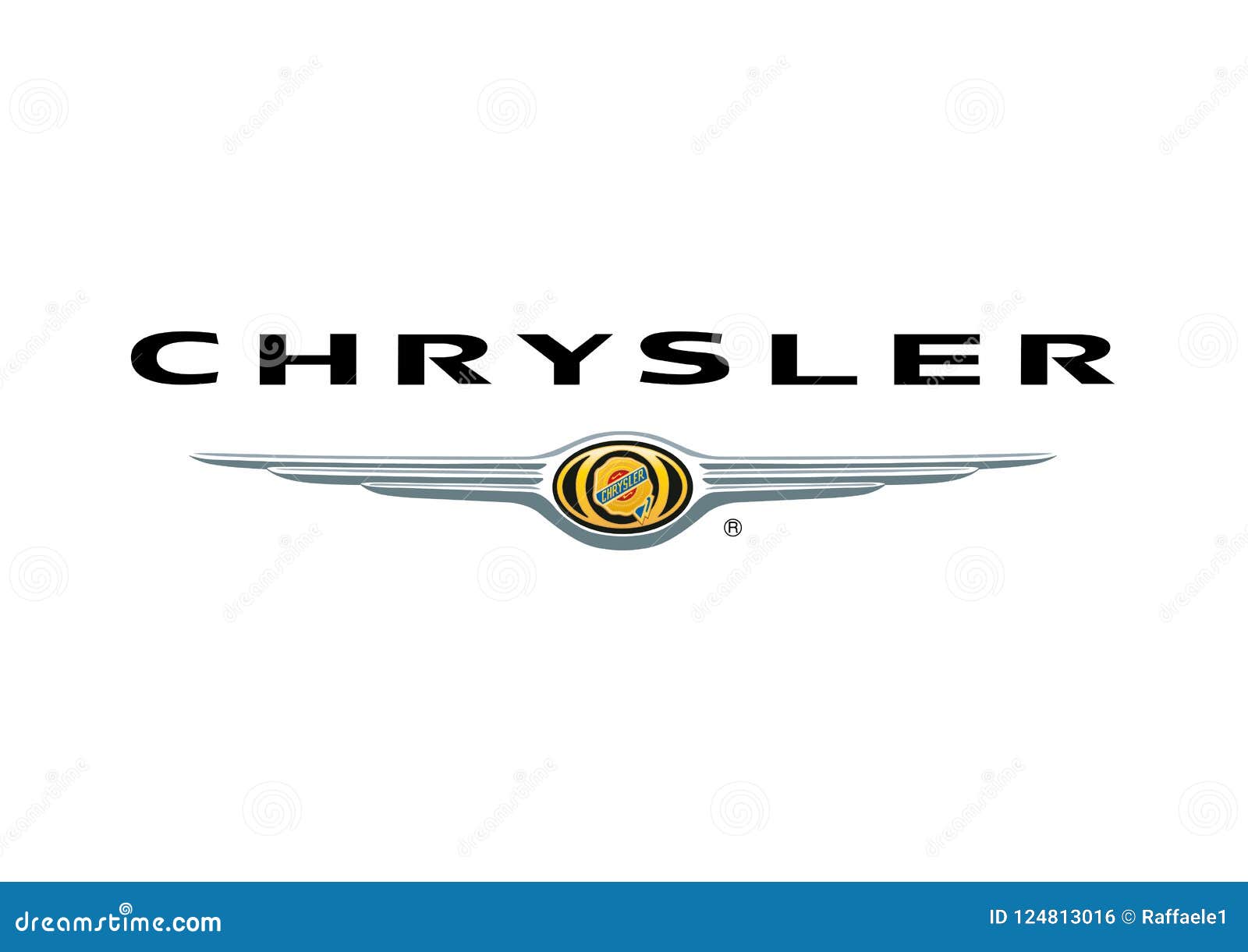 Logo Chrysler foto editorial. Ilustración de vector - 124813016