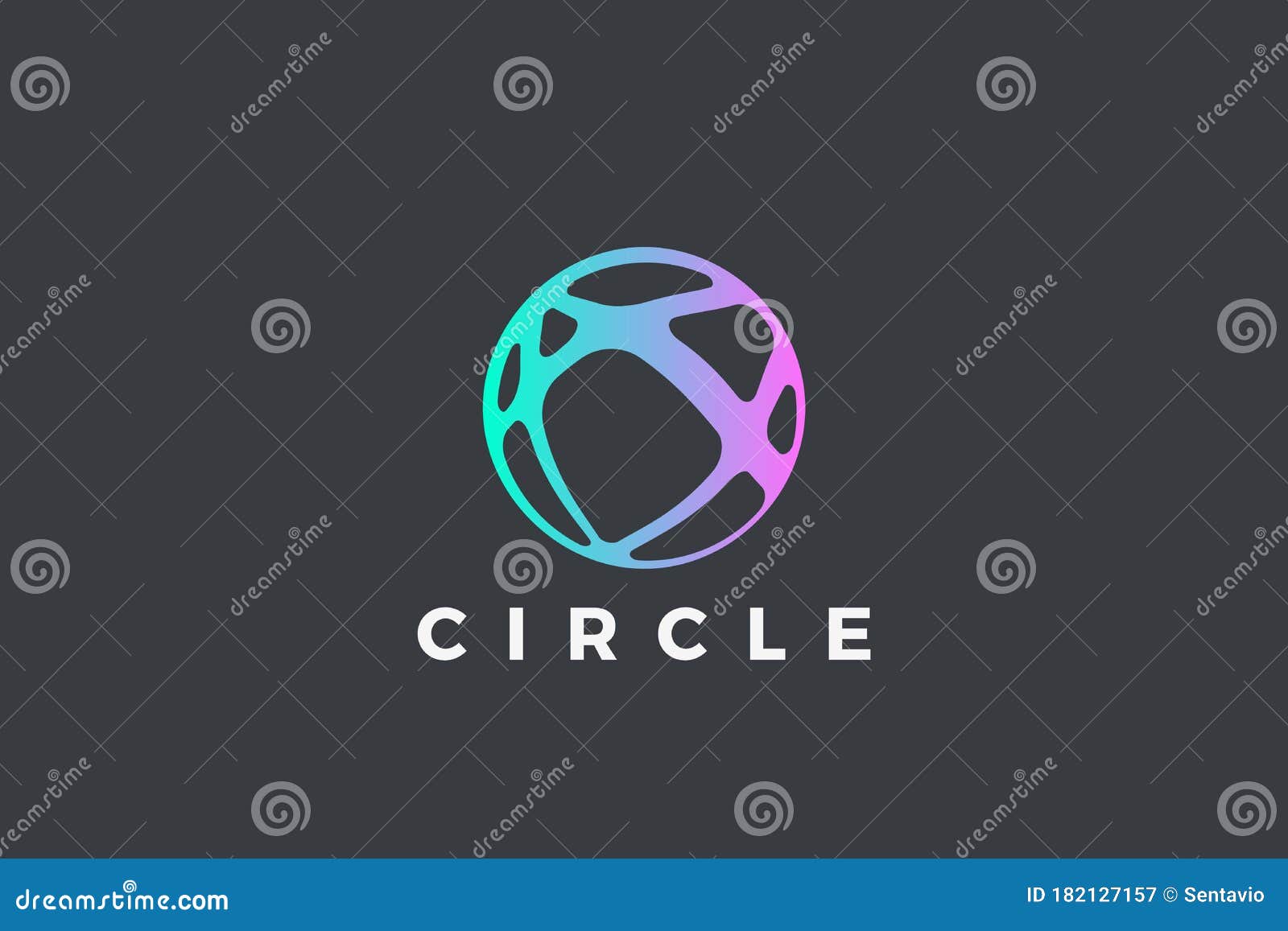 Logo Circle Sphere Abstract Design Vector Template Stock Vector ...