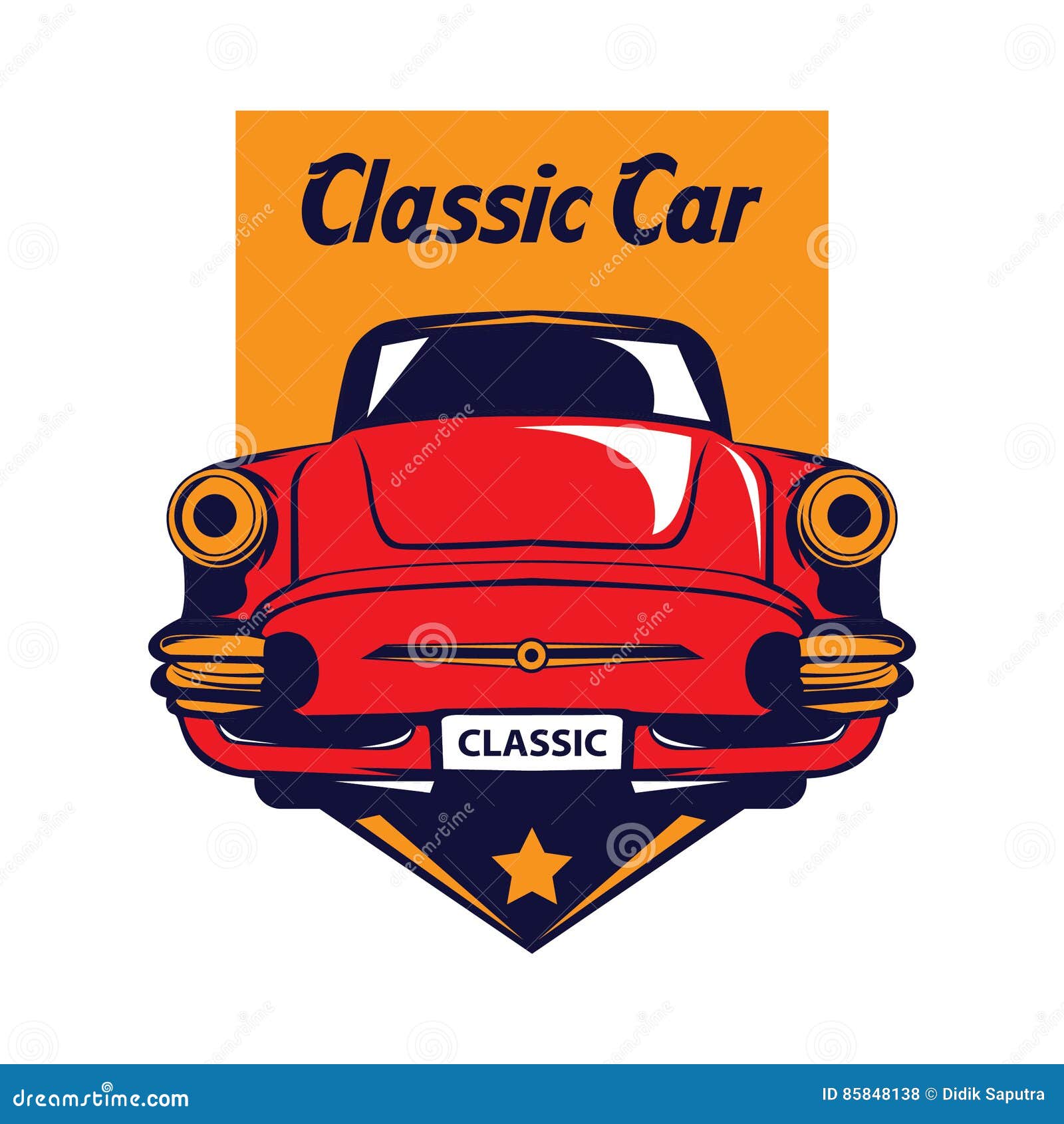 Logo Classico Dell'automobile Illustrazione Vettoriale - Illustrazione ...