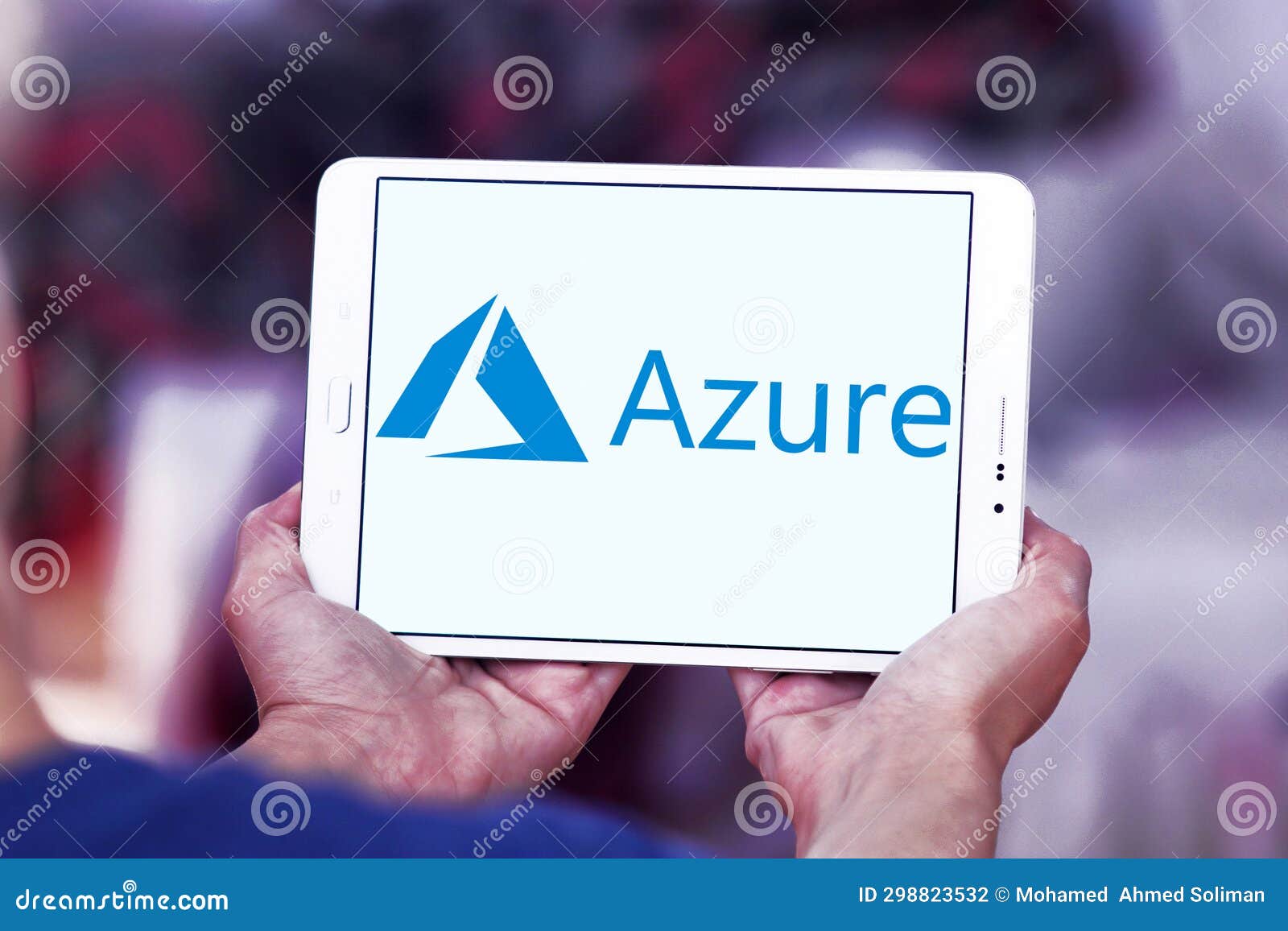 Microsoft Azure logo editorial photography. Image of logo - 298823532