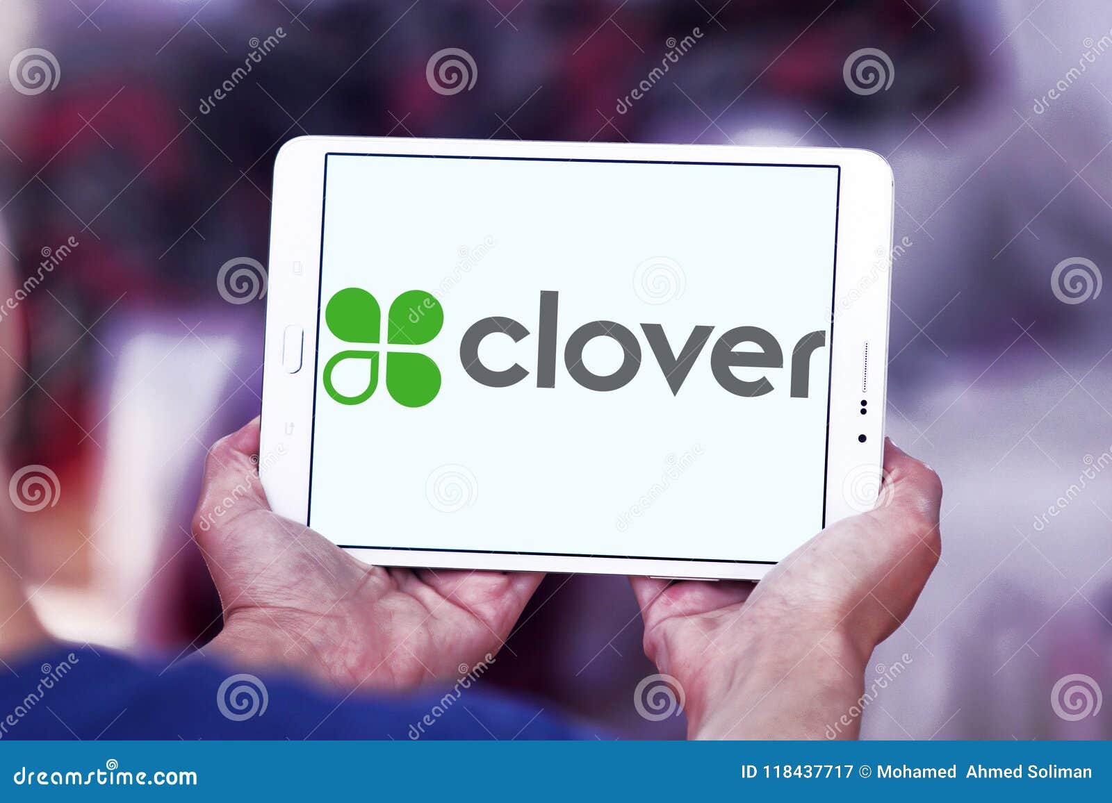 Clover Network logo editorial photography. Image of editorial - 118437717