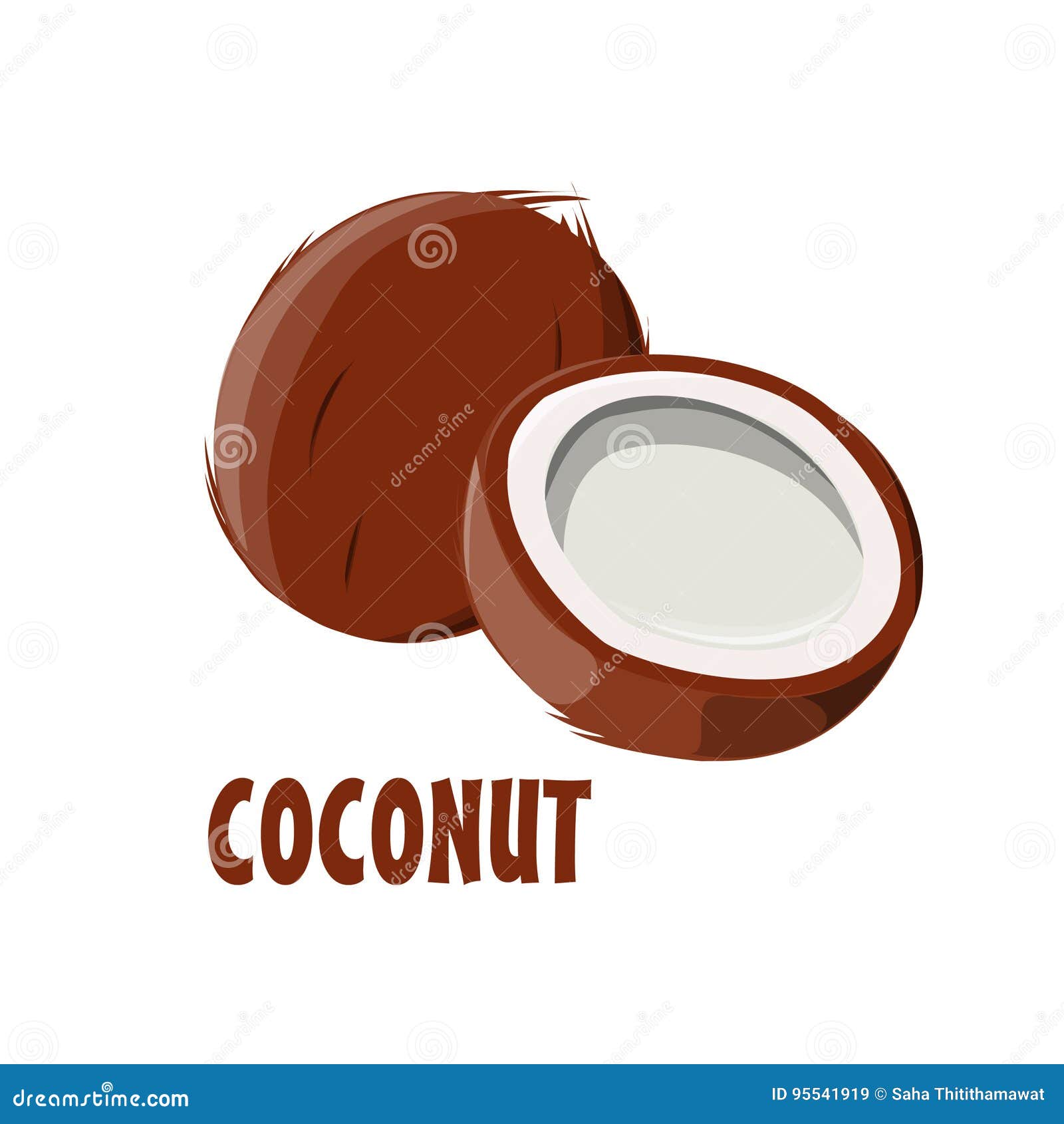 Logo Coconut farm design stock illustration. Illustration of vitamin ...