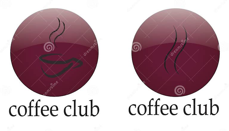 Logo coffee club stock vector. Illustration of colour - 11043436