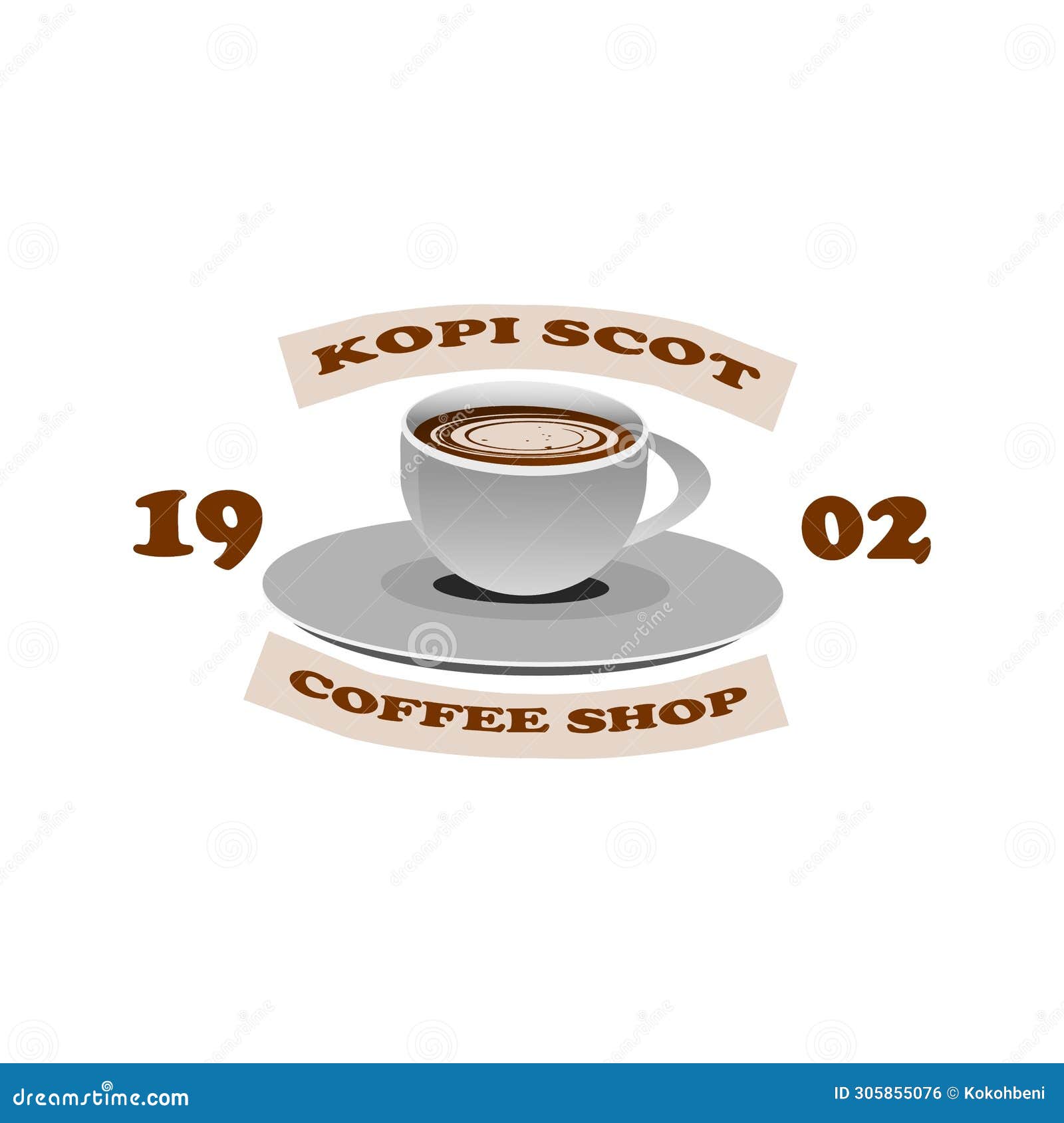Logo Coffee Shop Apk Stock Photo | CartoonDealer.com #305855076