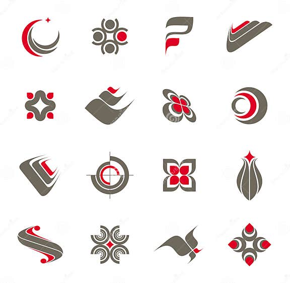 Logo collection - set #1 stock vector. Illustration of cool - 5197515