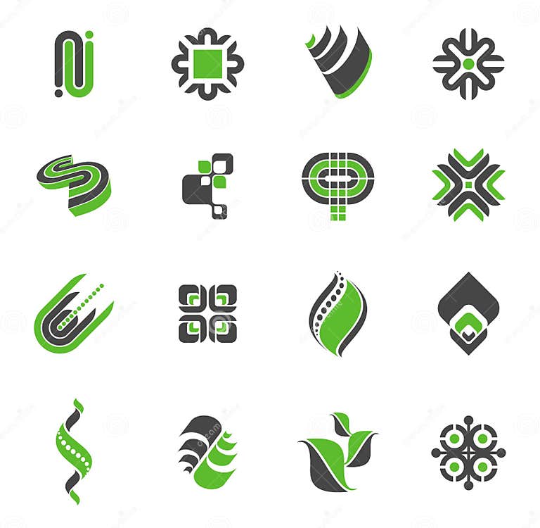 Logo collection - set #2 stock vector. Illustration of curve - 5197552