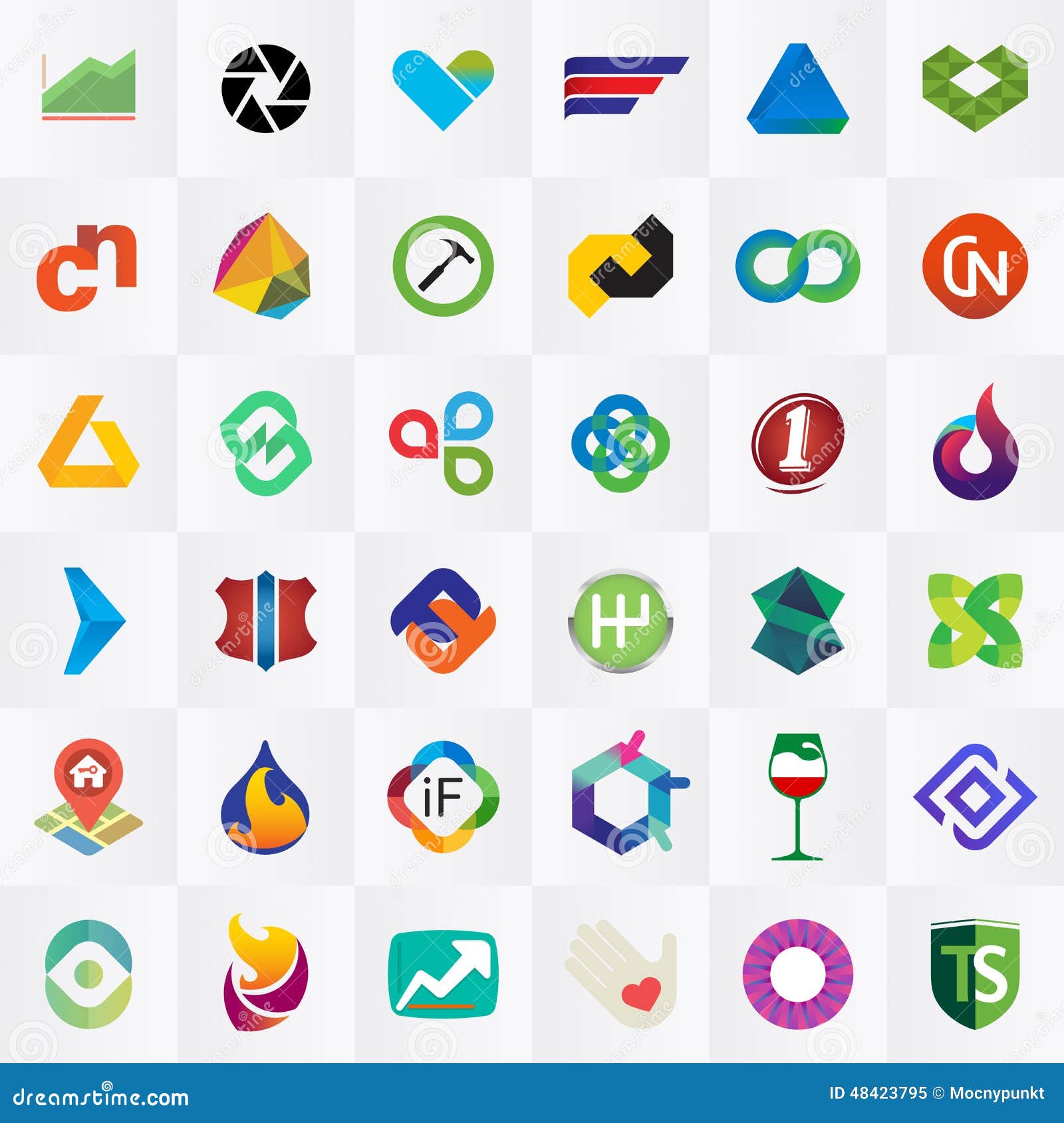 Various Logotypes For Tv Channels And Vloggers Cartoon Vector ...