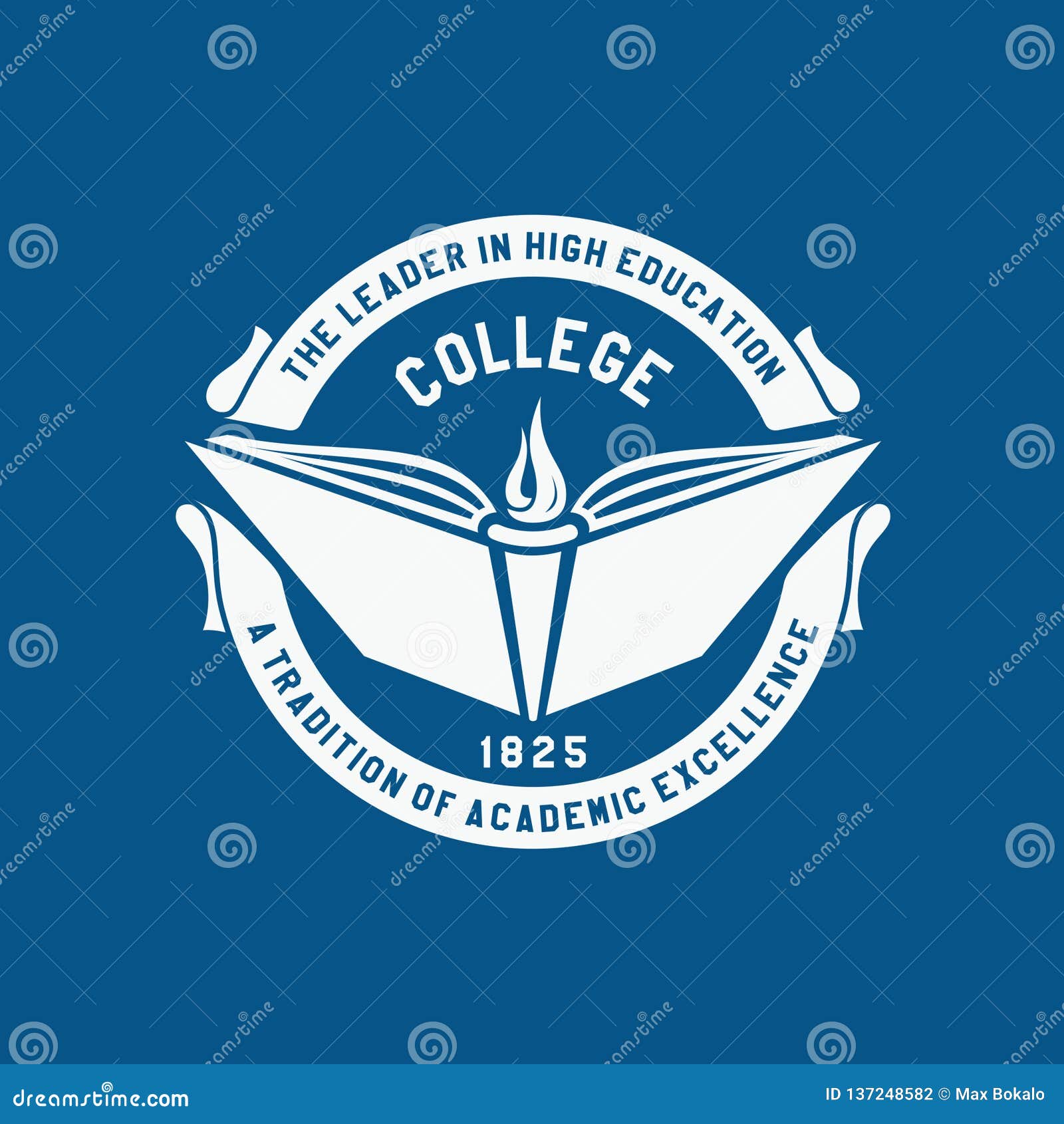 Logo College. Academy, University, School Emblem Stock Vector ...