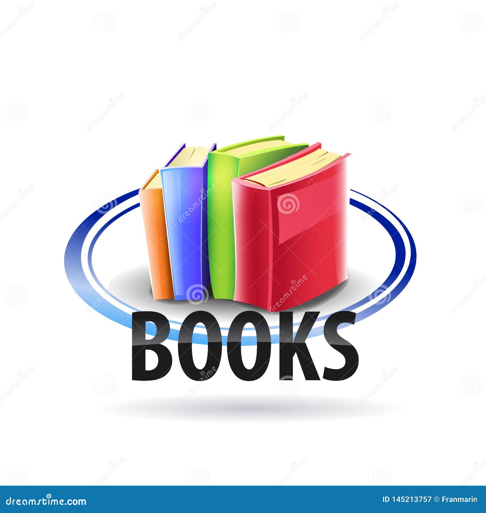 Logo color books stock vector. Illustration of books - 145213757