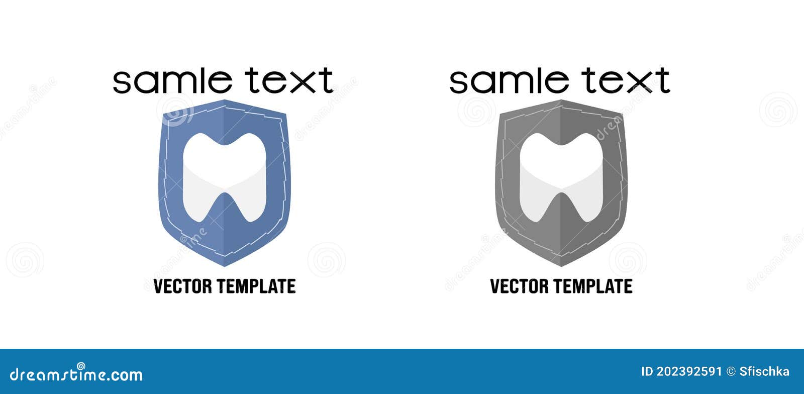 Tooth Protection Vector Logo Stock Vector - Illustration of protection ...