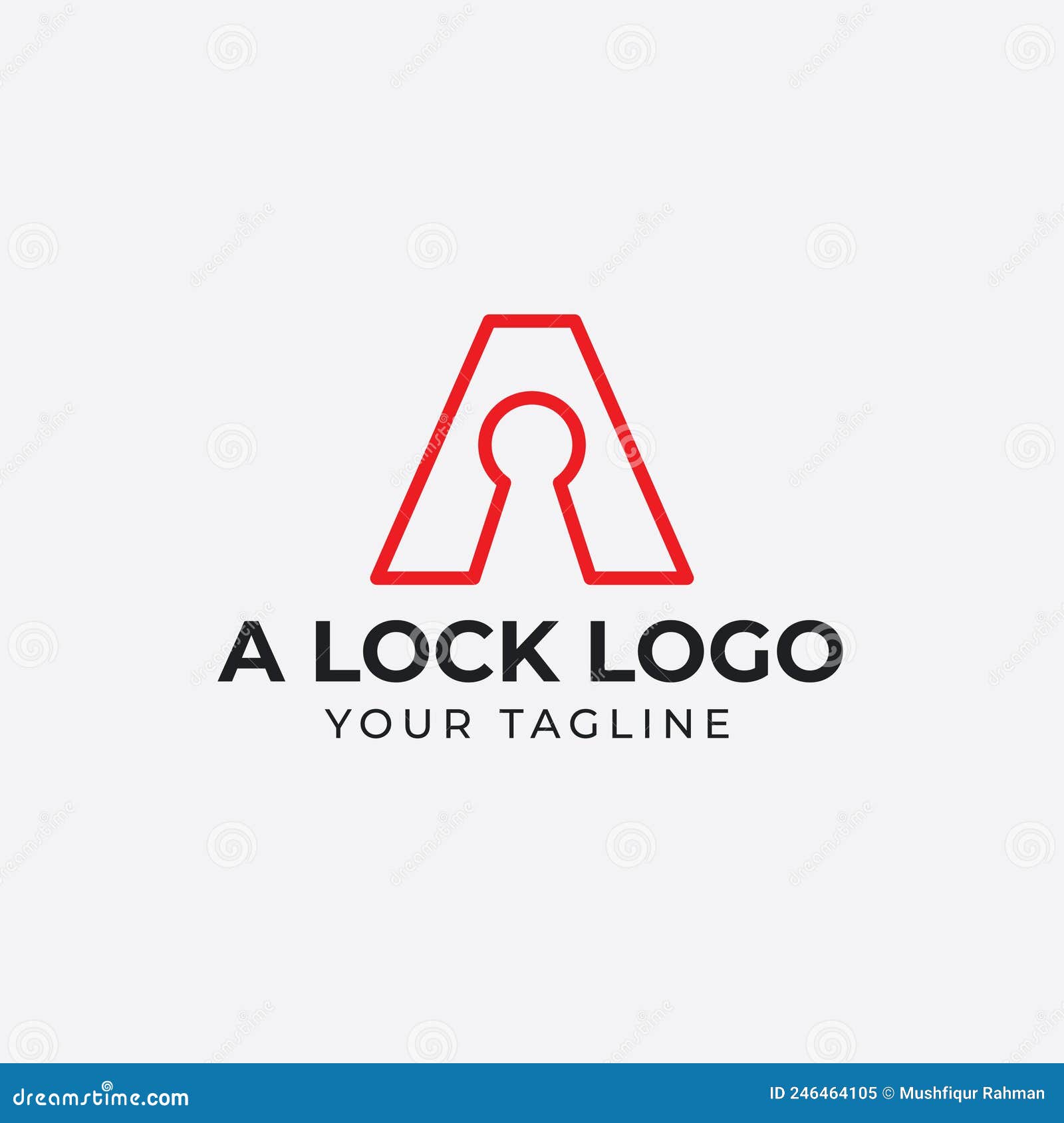 A lock logo template stock vector. Illustration of sign - 246464105