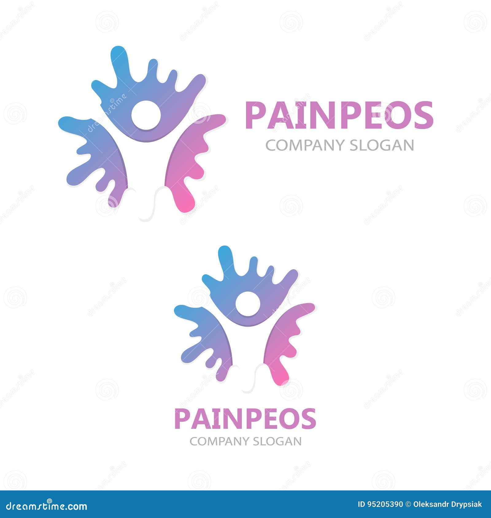 Logo Combination of a Water Drop and Man. Stock Illustration ...