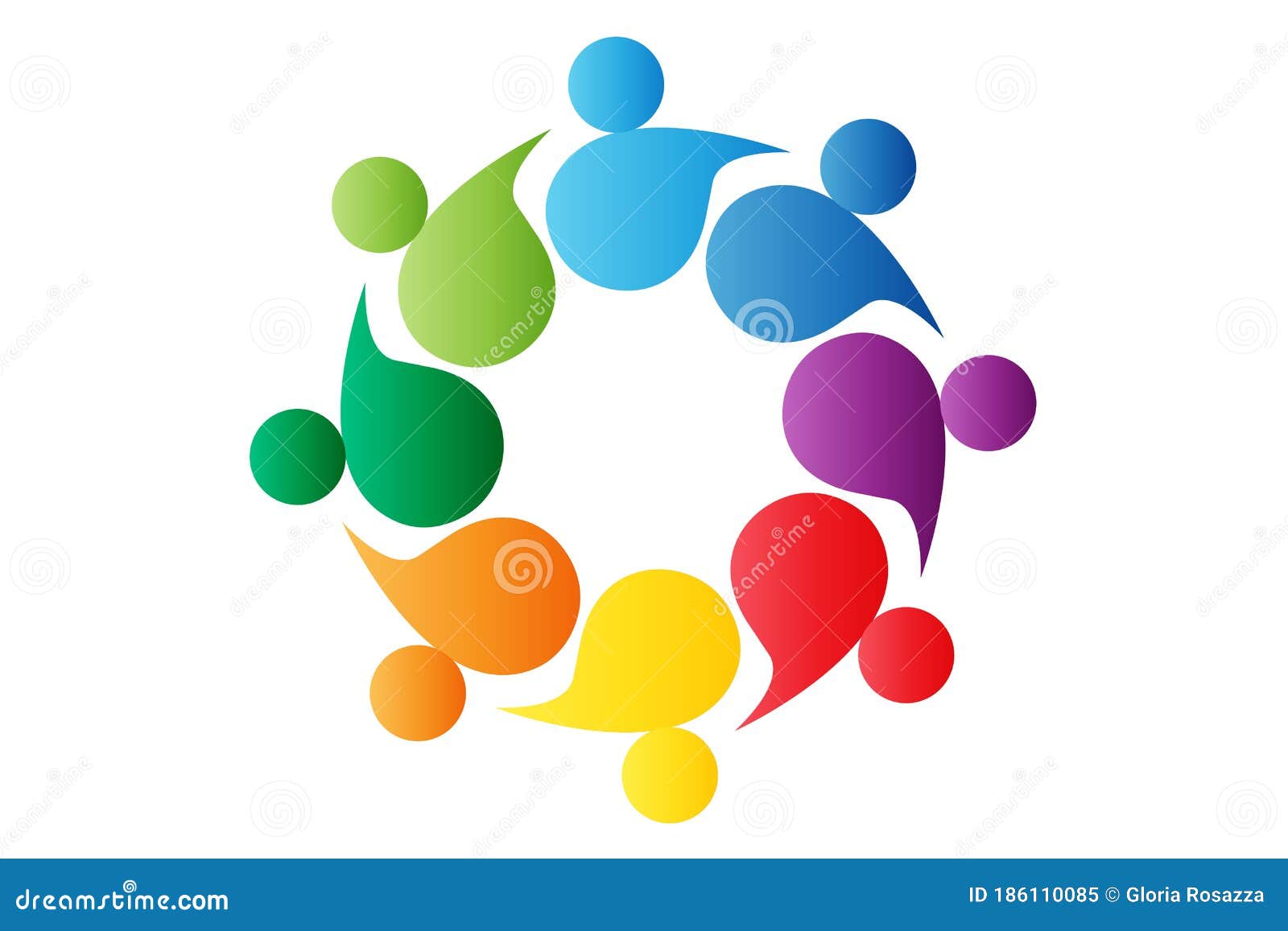 Logo Community Teamwork People Vector Image | CartoonDealer.com #149037615
