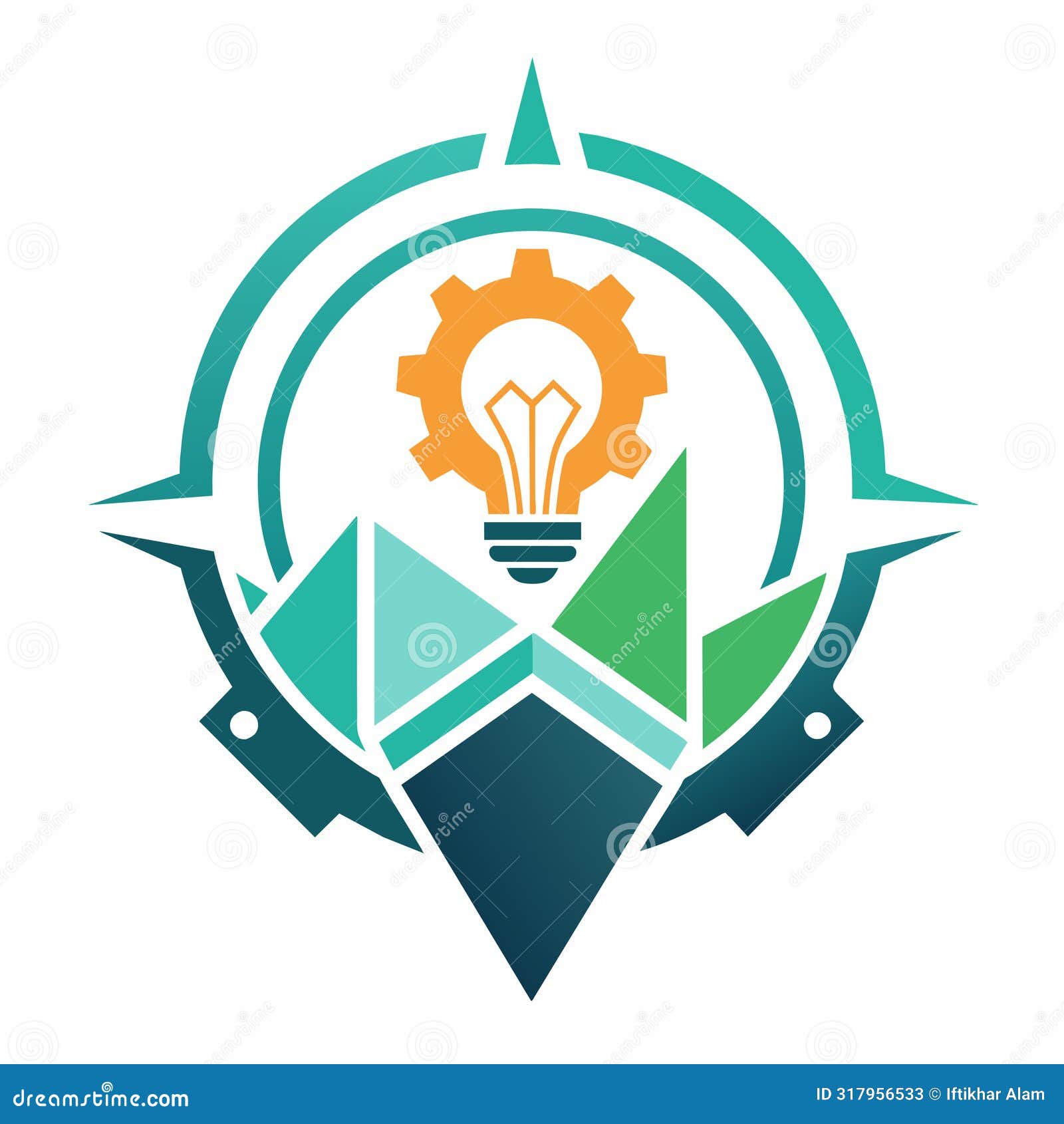 A Logo for a Company Featuring a Light Bulb Symbolizing Innovation and ...