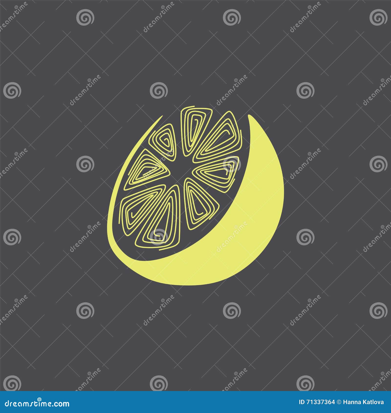 Stylized Lemon Tree Logo. Vector Illustration | CartoonDealer.com ...