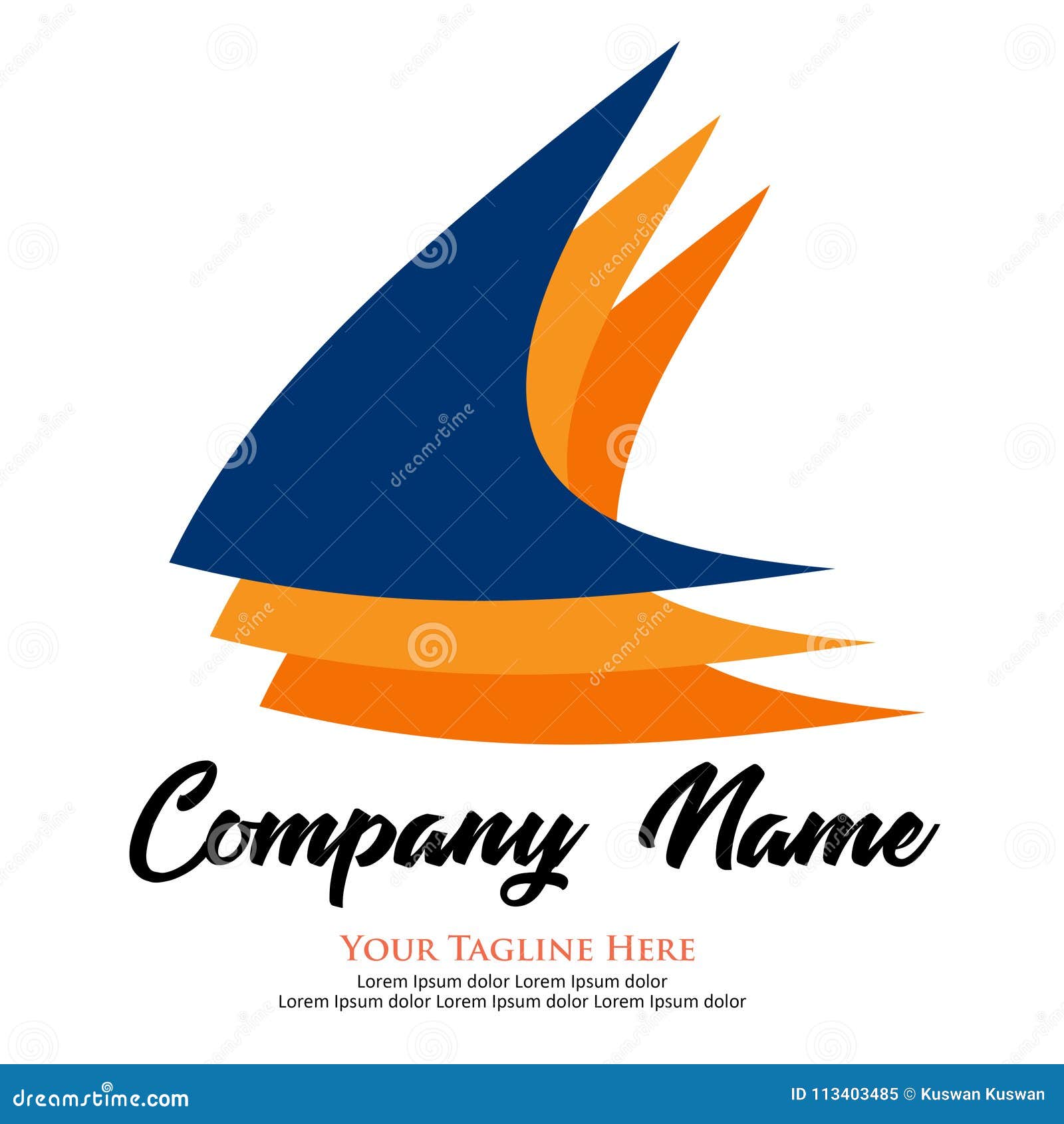 Logo for Company simples ilustração stock. Ilustração de simples ...