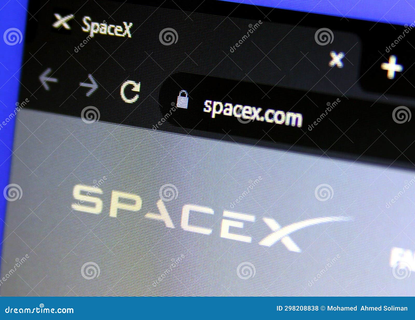 SpaceX company logo editorial stock photo. Image of manufacturer ...