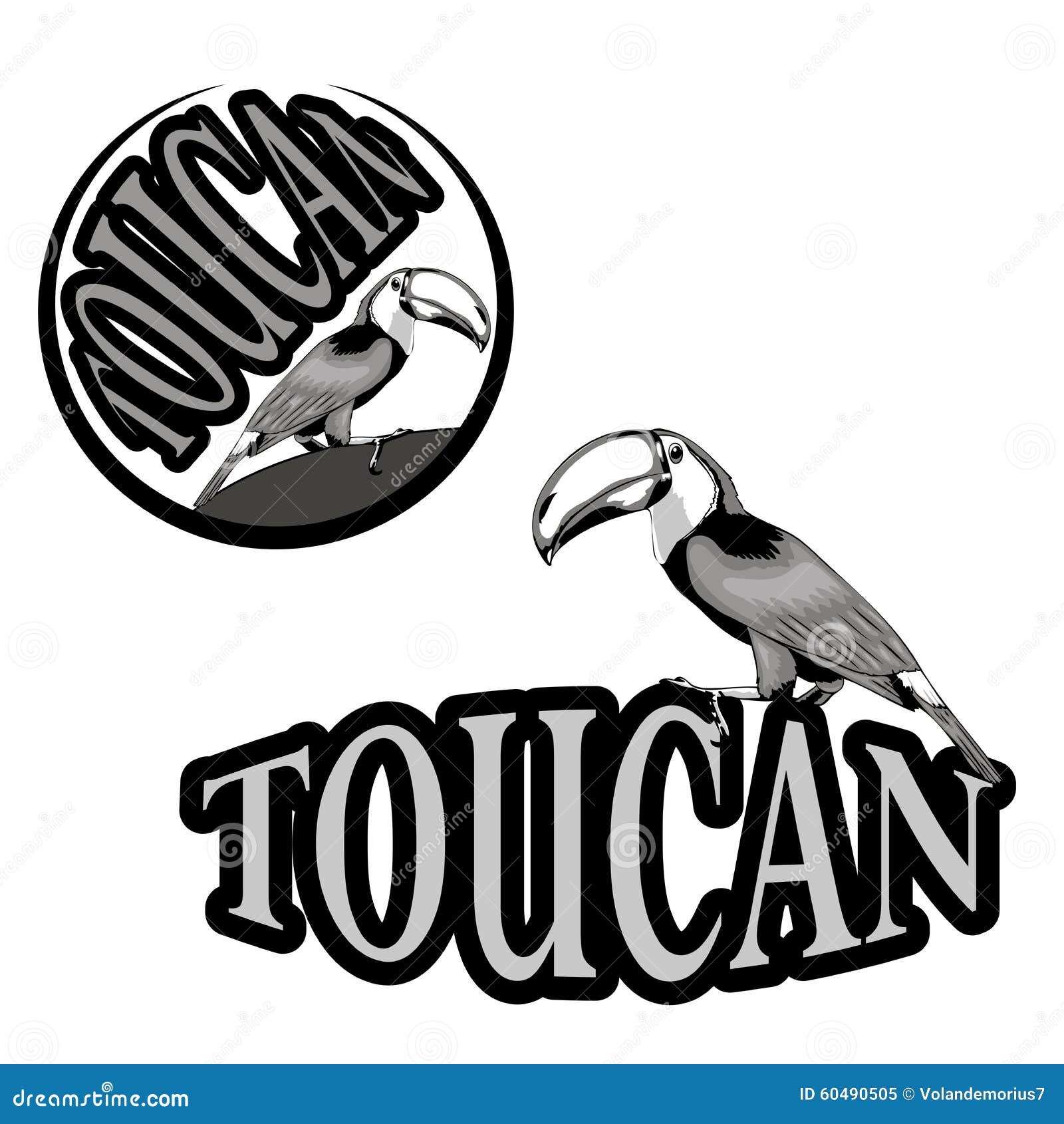 Logo Con L'immagine Di Un Tucano Illustrazione di Stock - Illustrazione ...