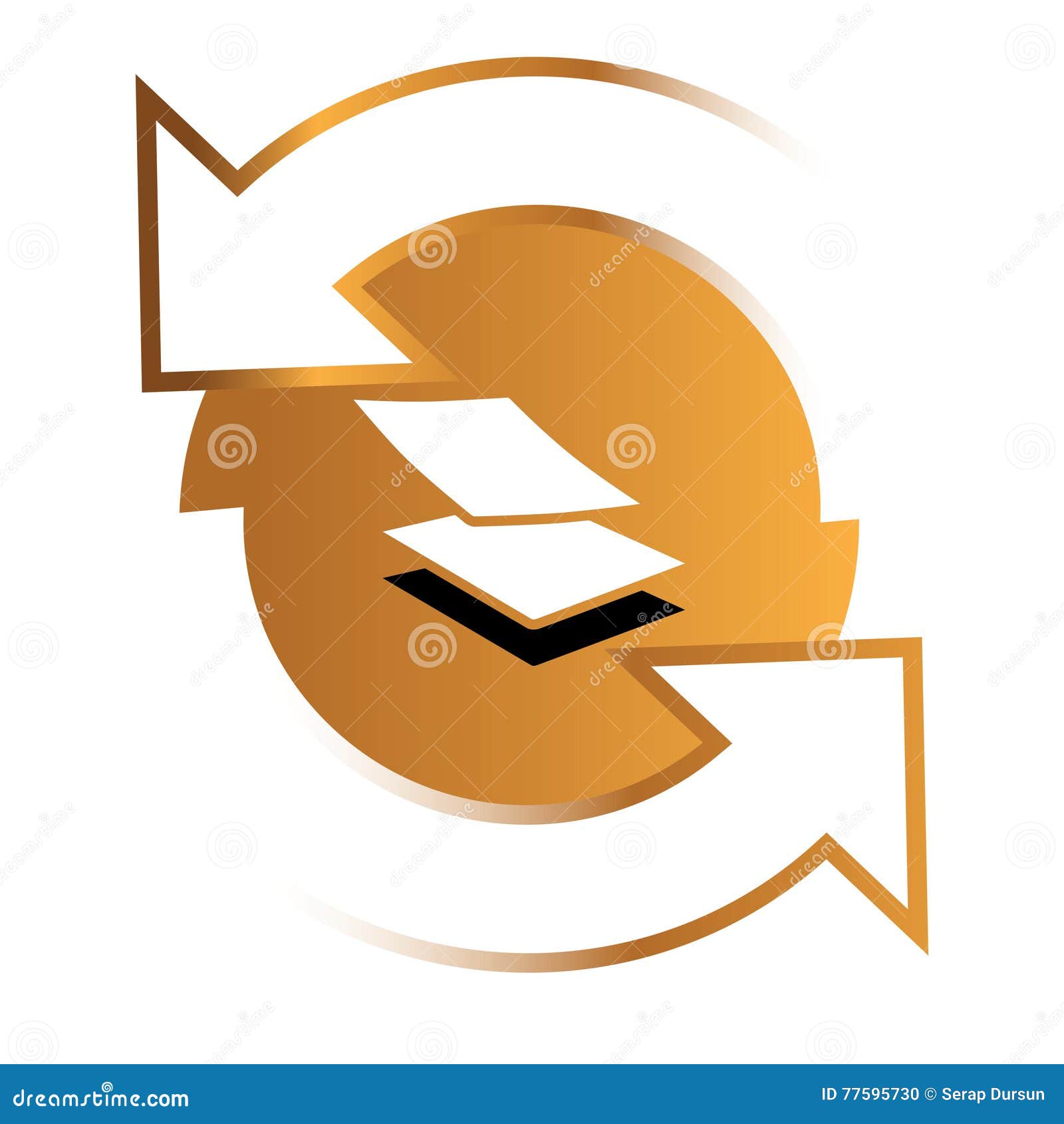 Logo Concept a catena illustrazione vettoriale. Illustrazione di icona ...