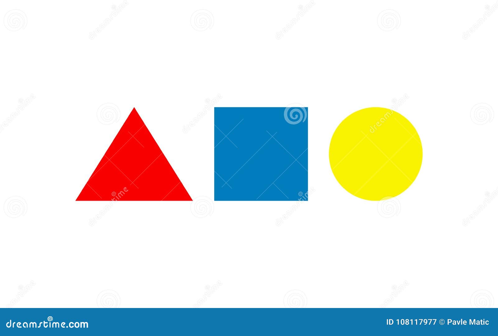 Three Basic Colors Shapes Logo Stock Vector - Illustration of emblem ...