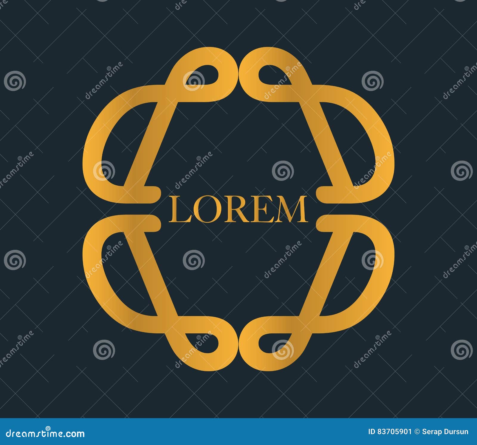 Logo Concept Design stock illustration. Illustration of elegance - 83705901
