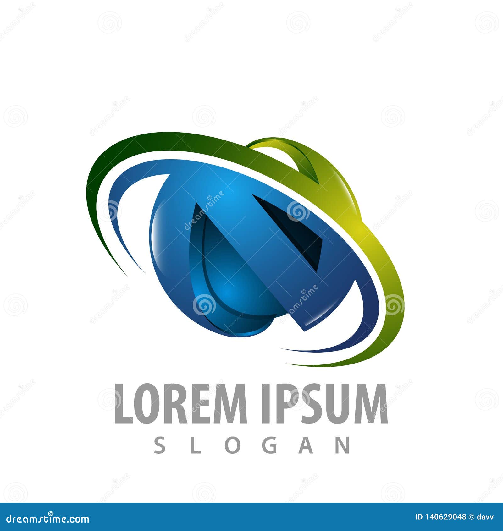 Logo Concept Design. Sphere Orbit Stock Vector - Illustration of design ...